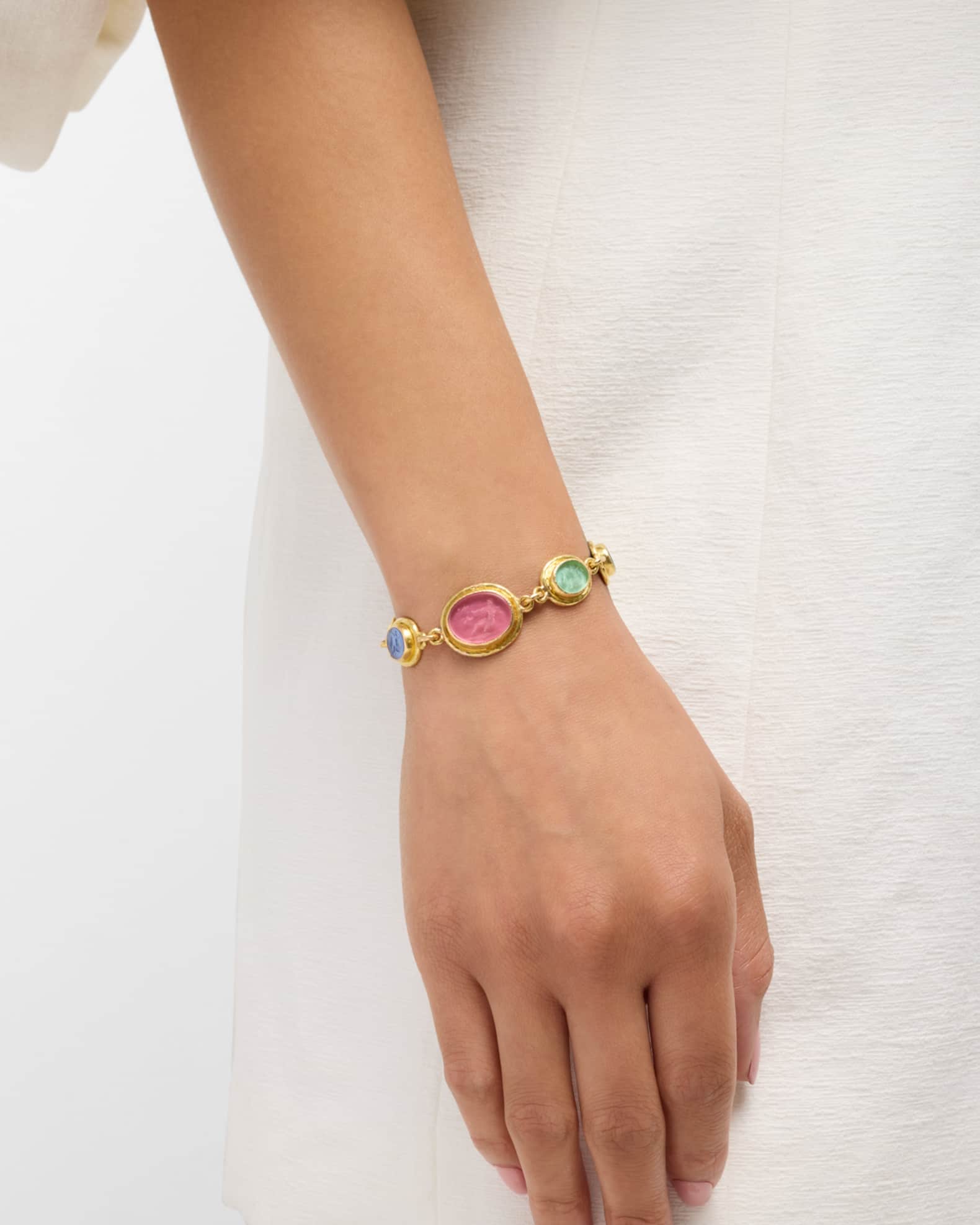 Elizabeth Locke 19K Bracelet with Flying Pegasus and Tiny Chariot ...