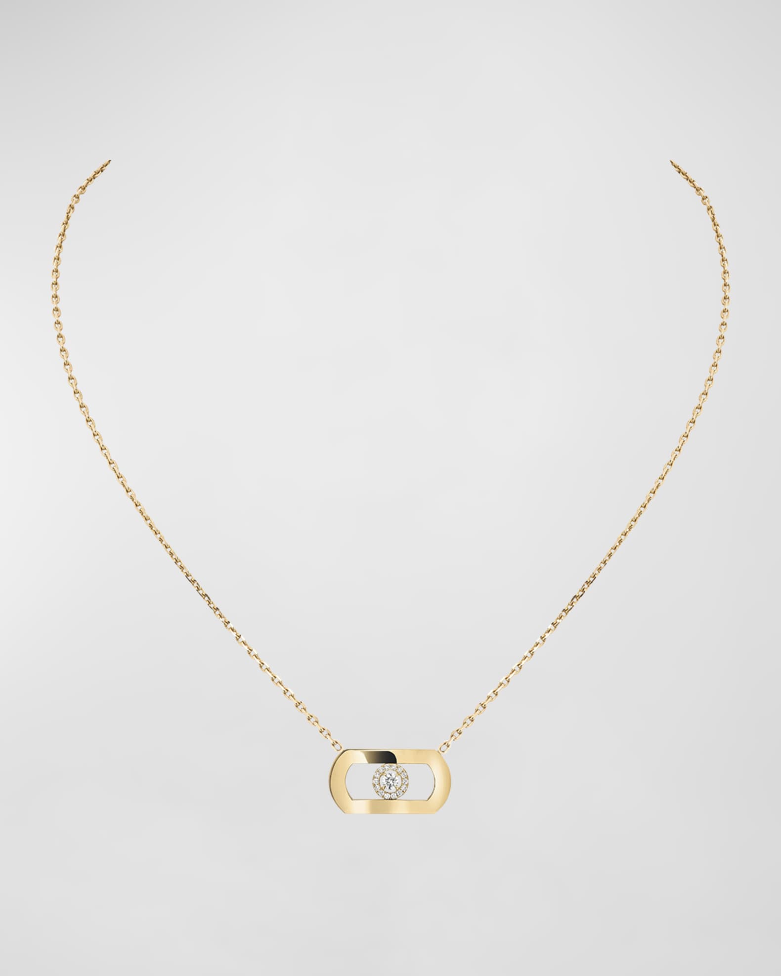 Messika So Move 18k Gold Diamond Pendant Necklace | Neiman Marcus