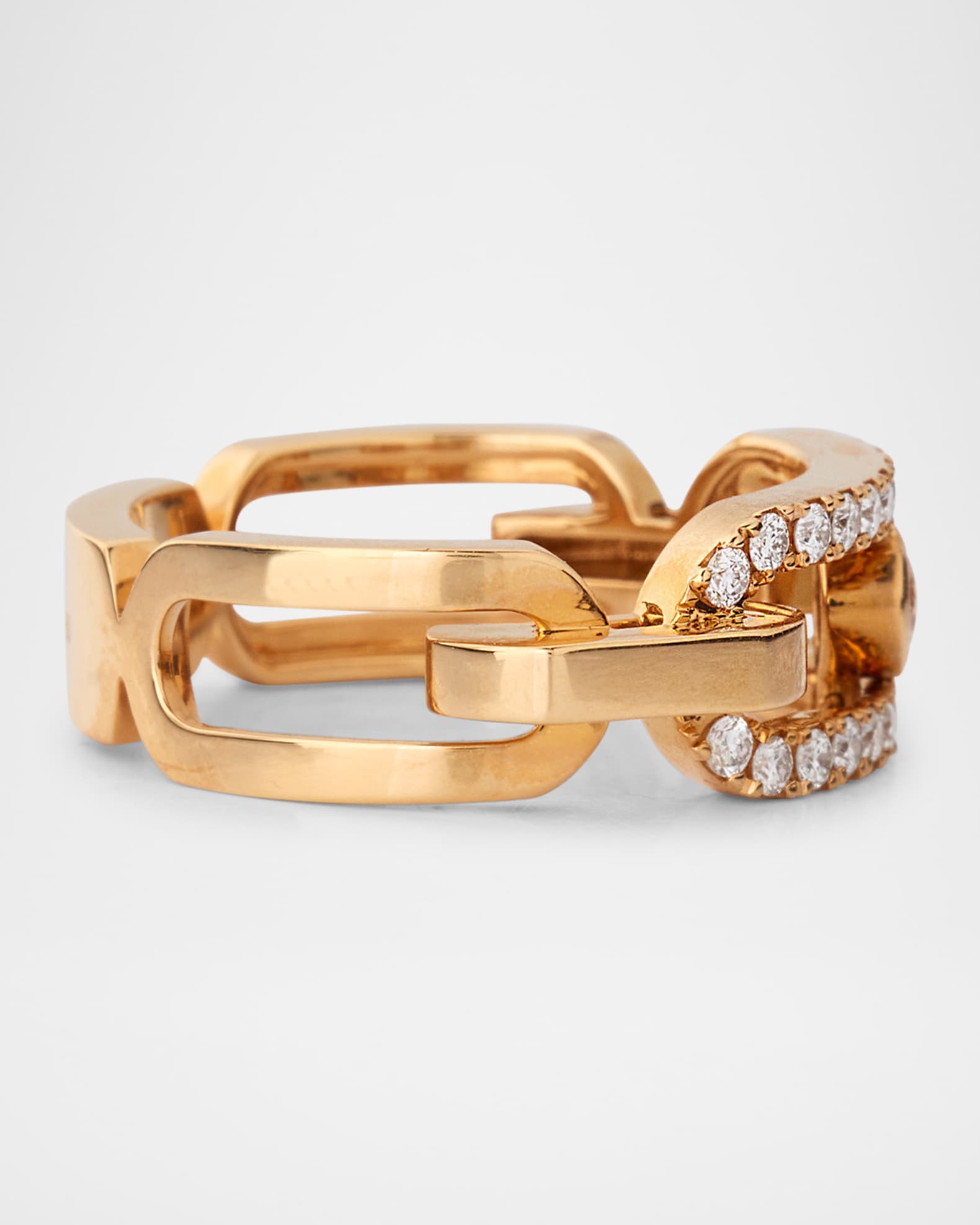Messika MOVE LINK 18K ROSE GOLD DIAMOND RING | Neiman Marcus