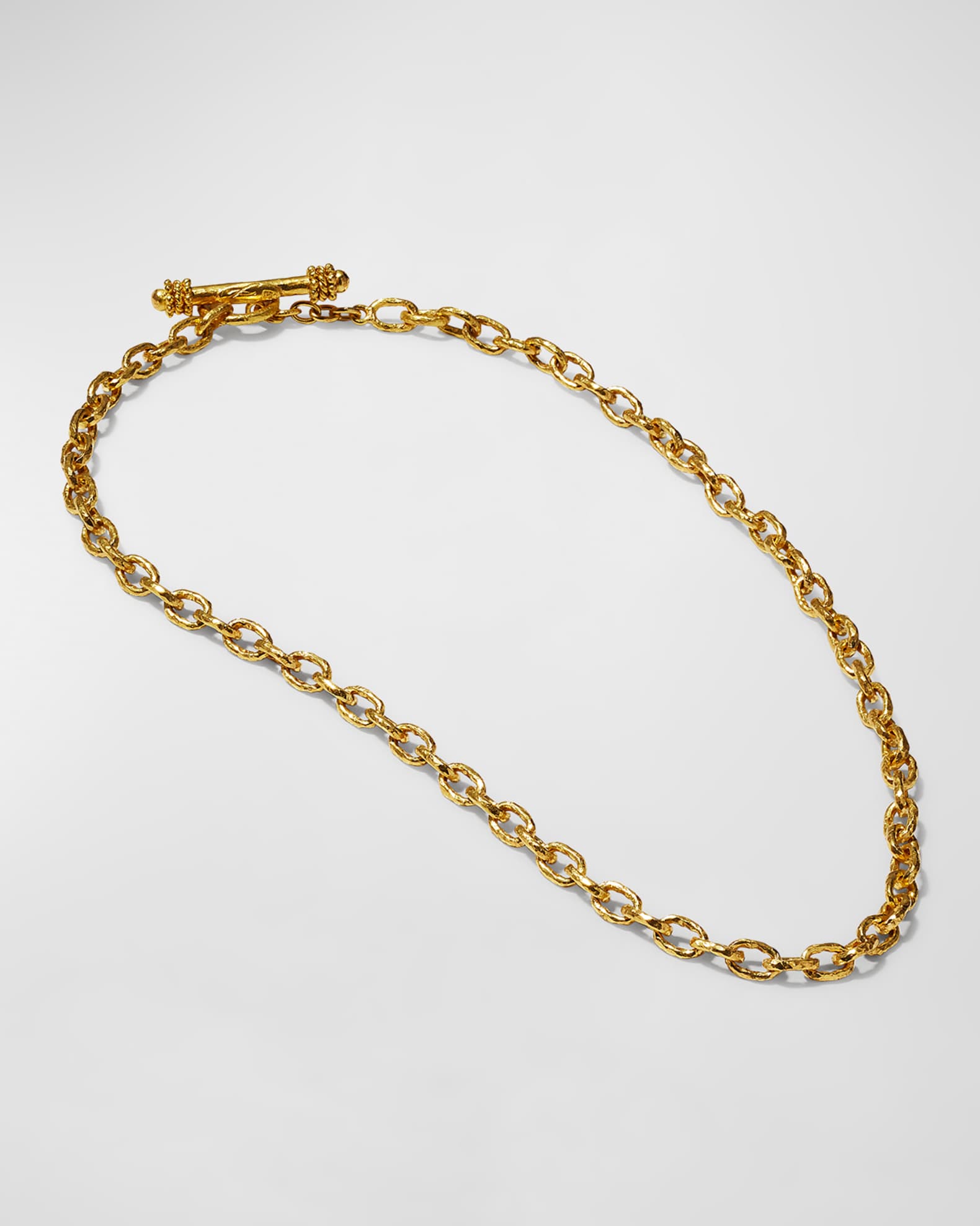 Elizabeth Locke Orvieto 19k Gold Link Necklace, 17"L | Neiman Marcus