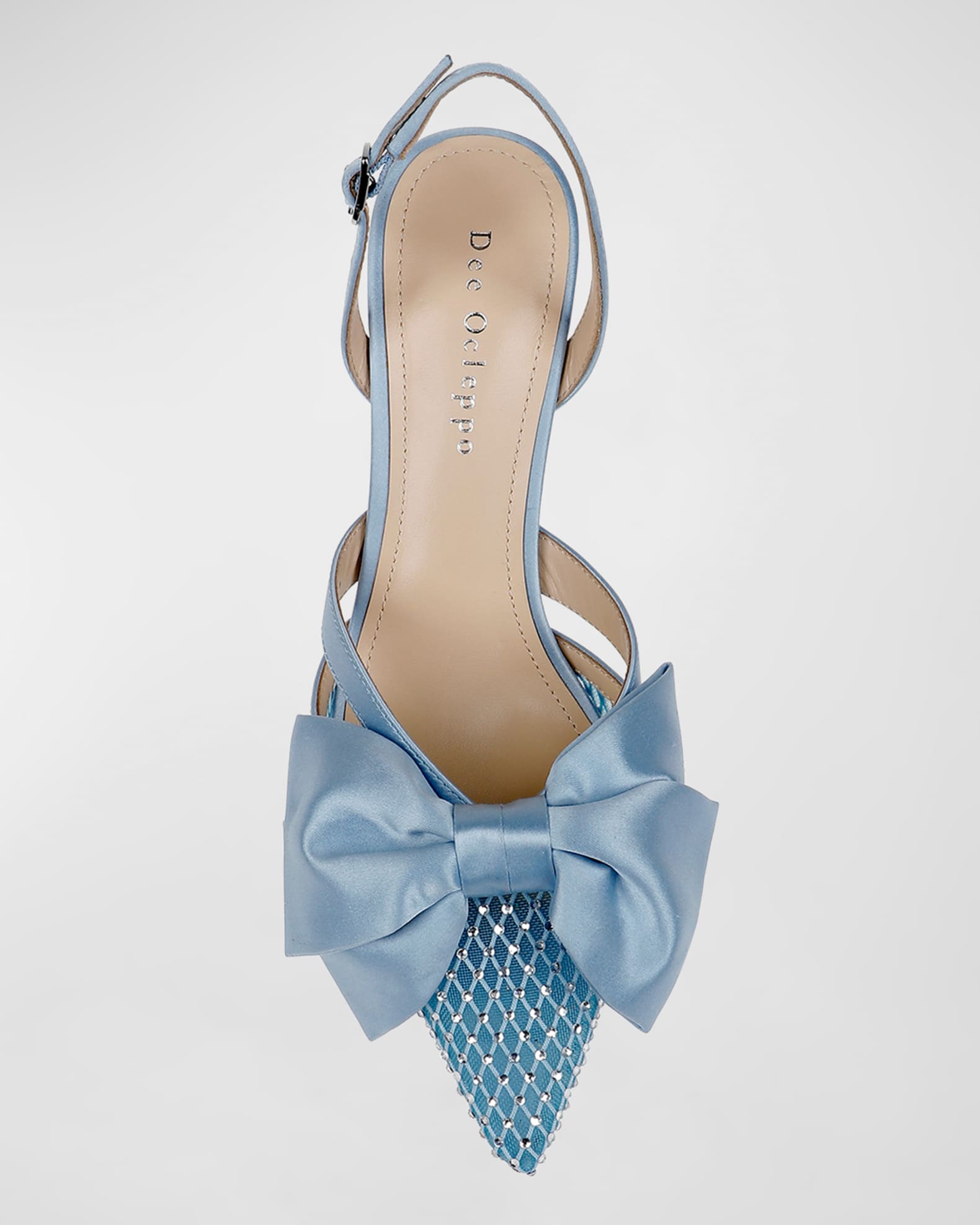 DEE OCLEPPO Brazil Satin Bow Slingback Pumps | Neiman Marcus