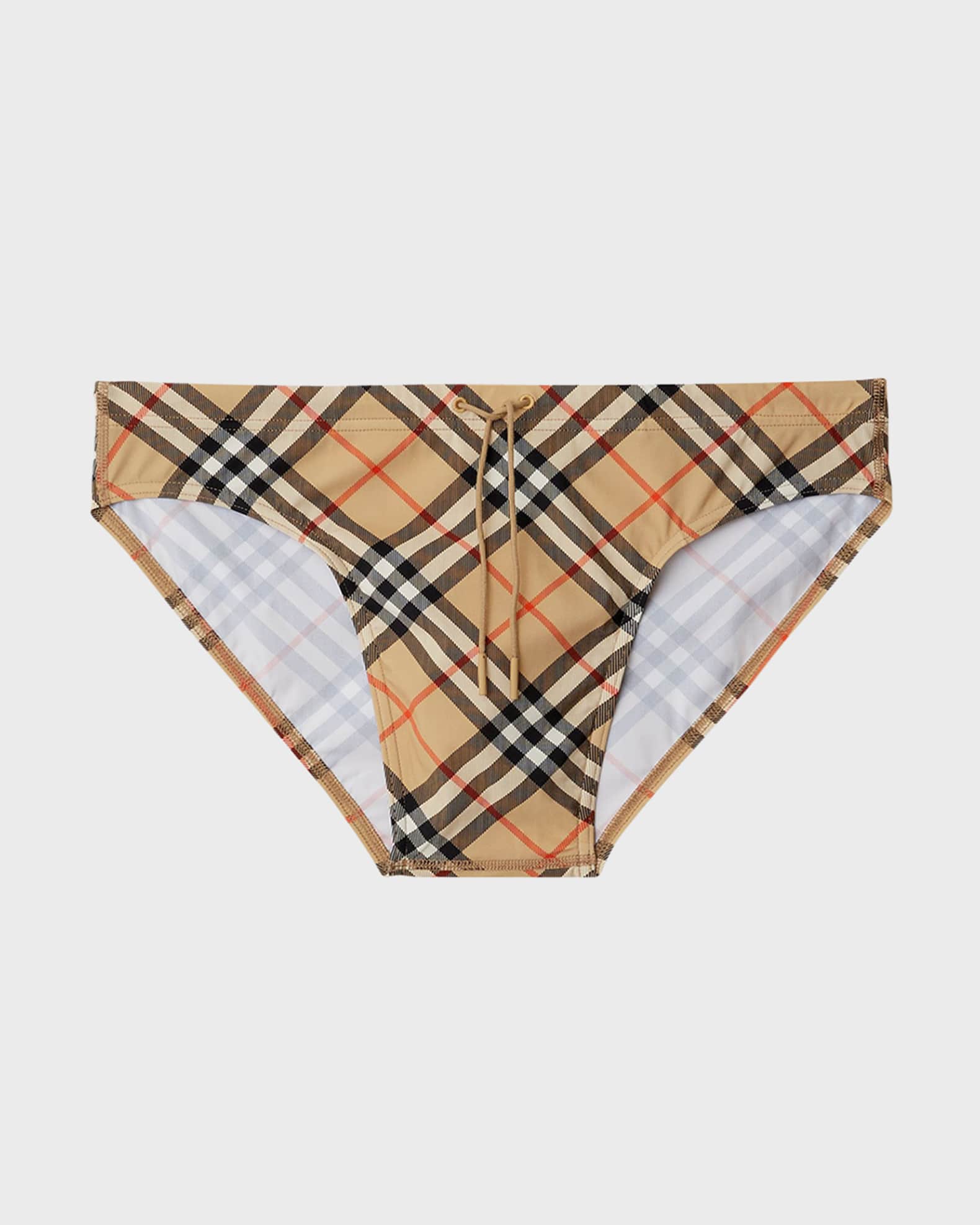 Burberry Men's Check Micro Swim Briefs | Neiman Marcus