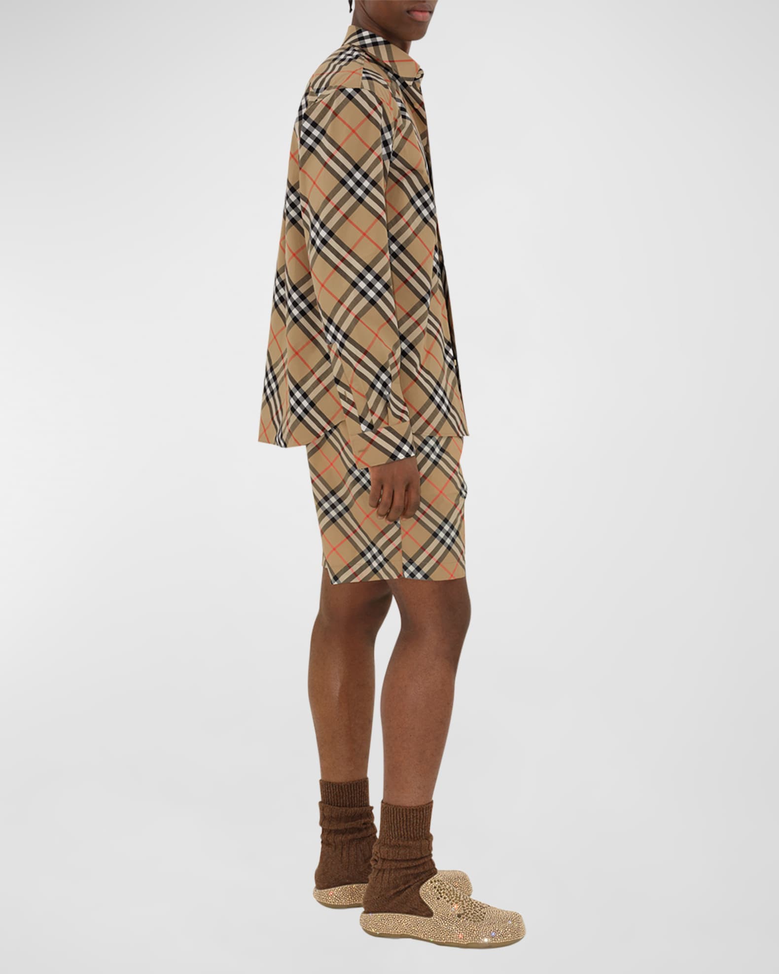 Burberry Men's Daniel Check Sport Shirt | Neiman Marcus