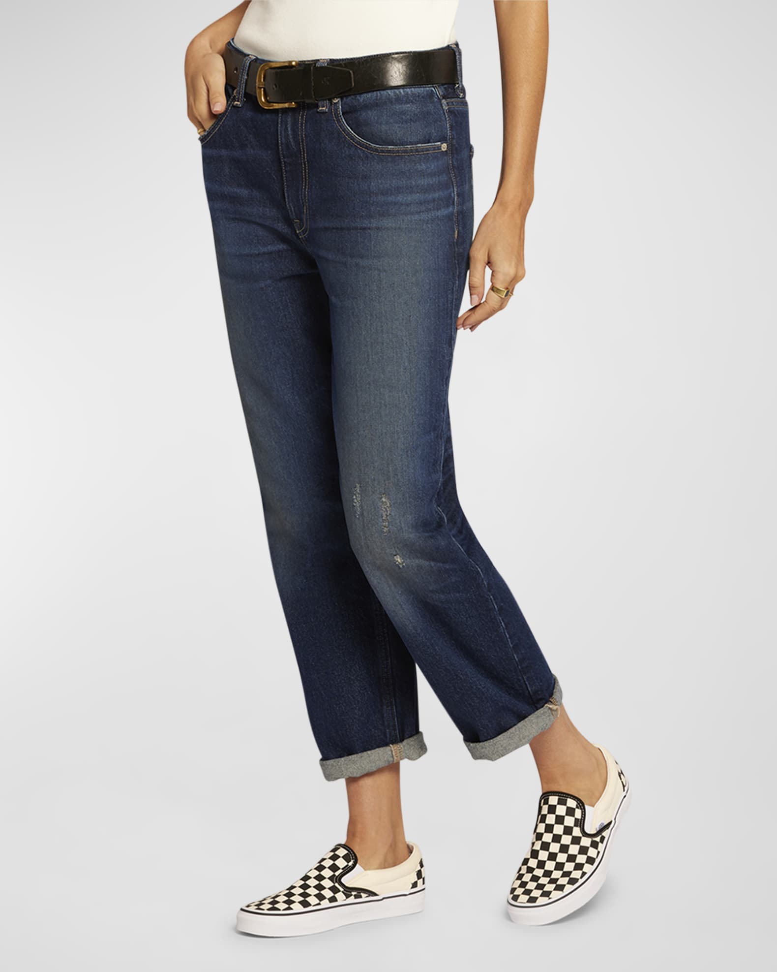 Current/Elliott The Boy Genius Boyfriend Jeans | Neiman Marcus