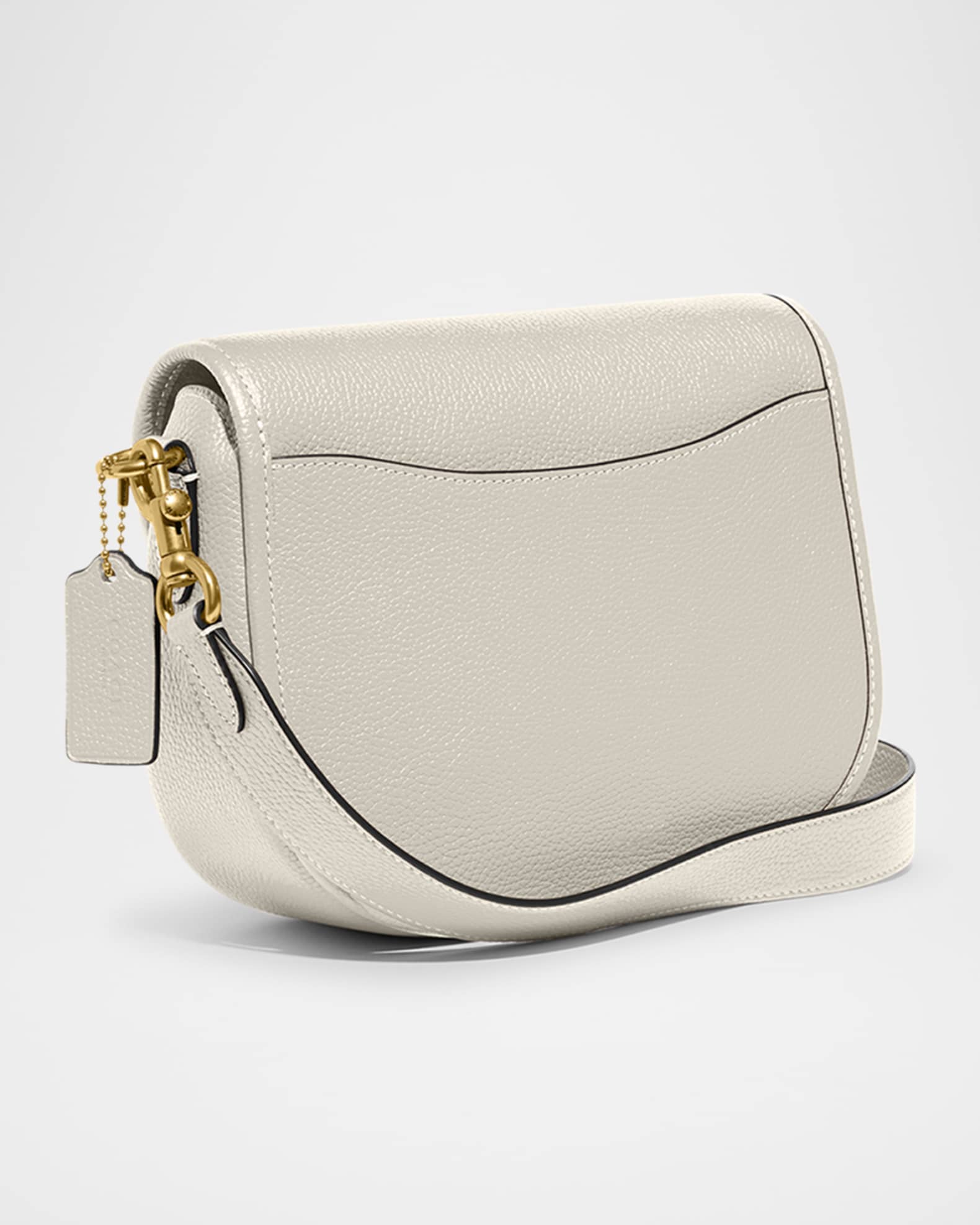 Coach Willow Polished Leather Saddle Crossbody Bag | Neiman Marcus