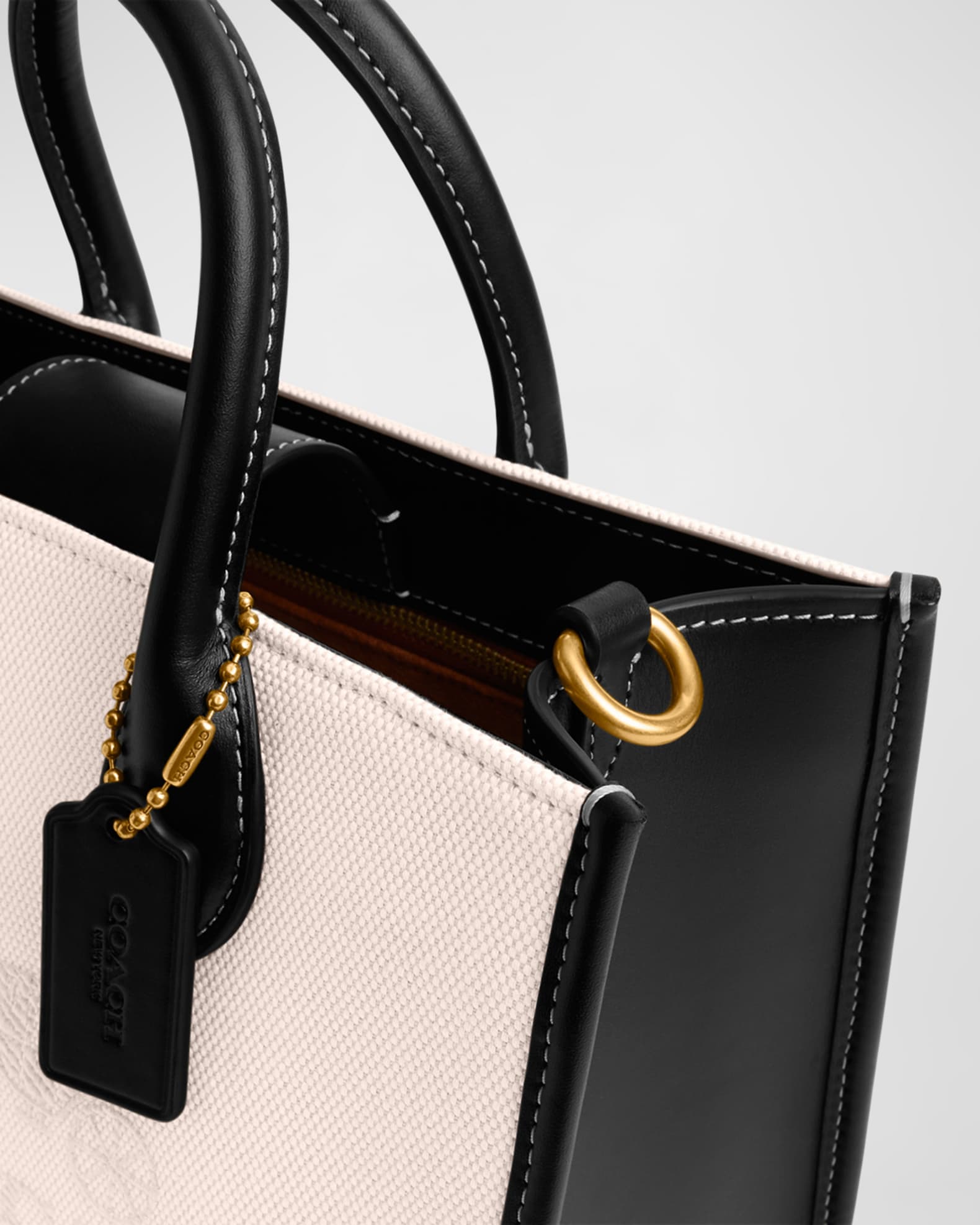 Coach Field Small Canvas Tote Bag | Neiman Marcus