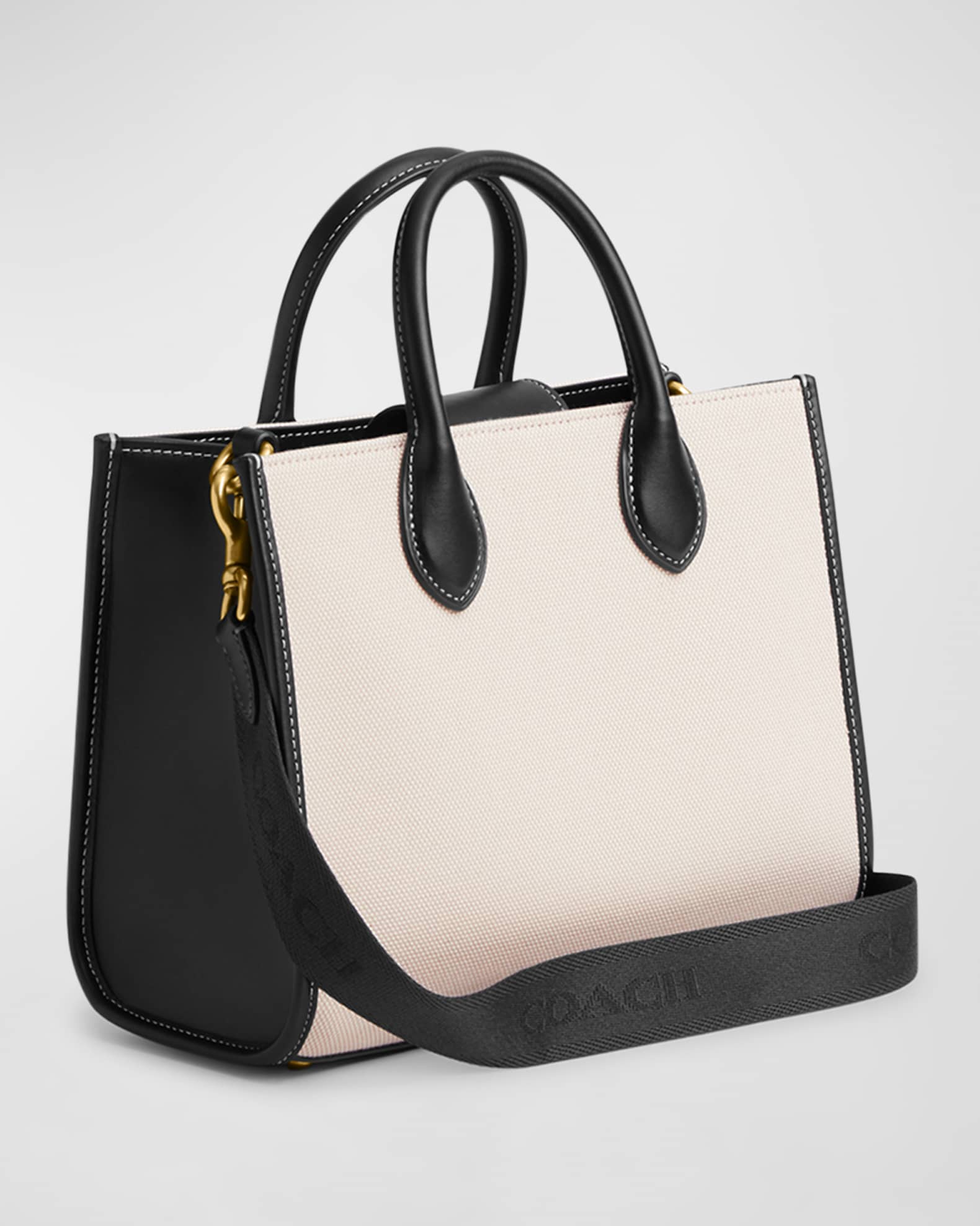 Coach Field Small Canvas Tote Bag | Neiman Marcus