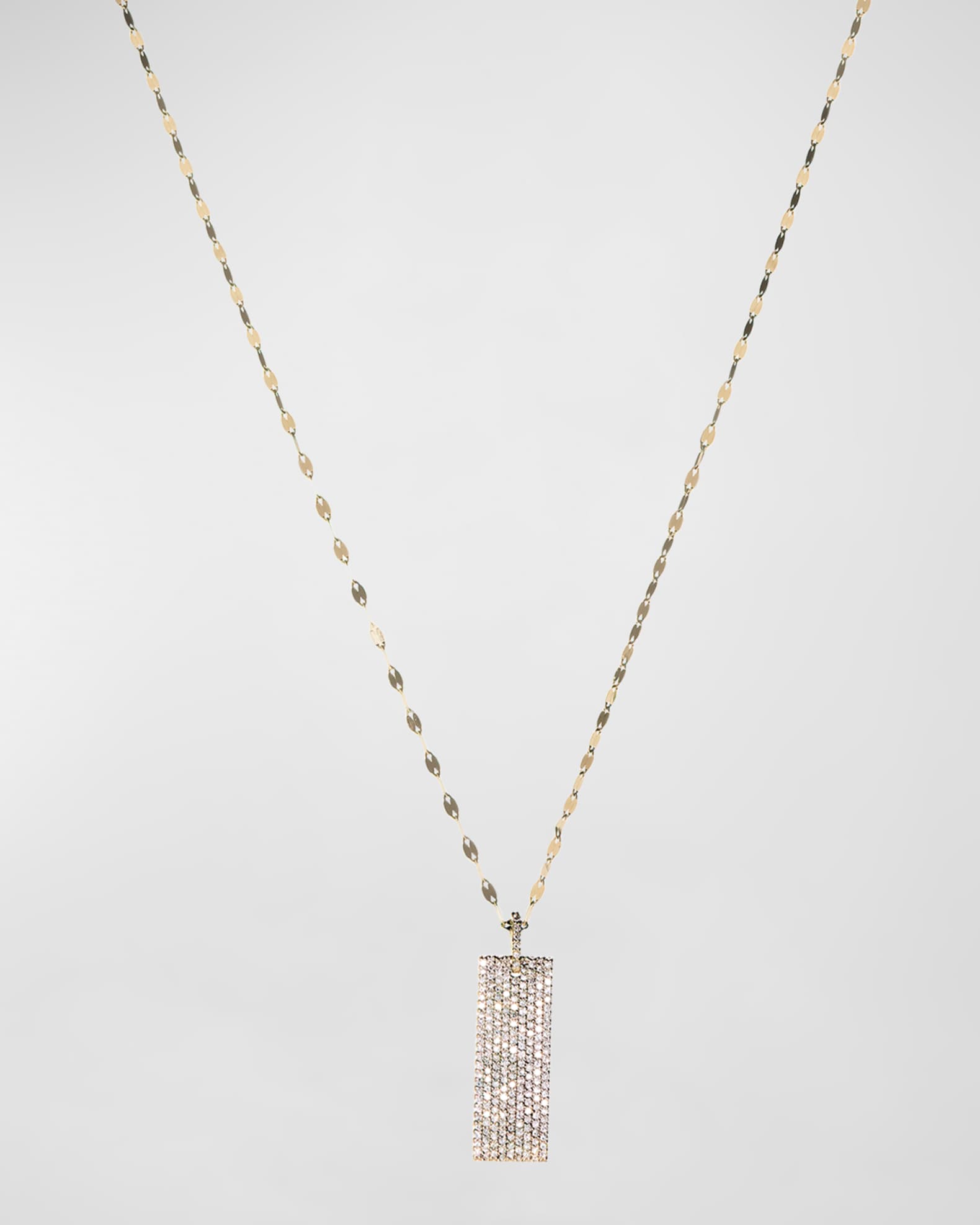 LANA 14K Yellow Gold Tag Pendant Diamond Necklace | Neiman Marcus