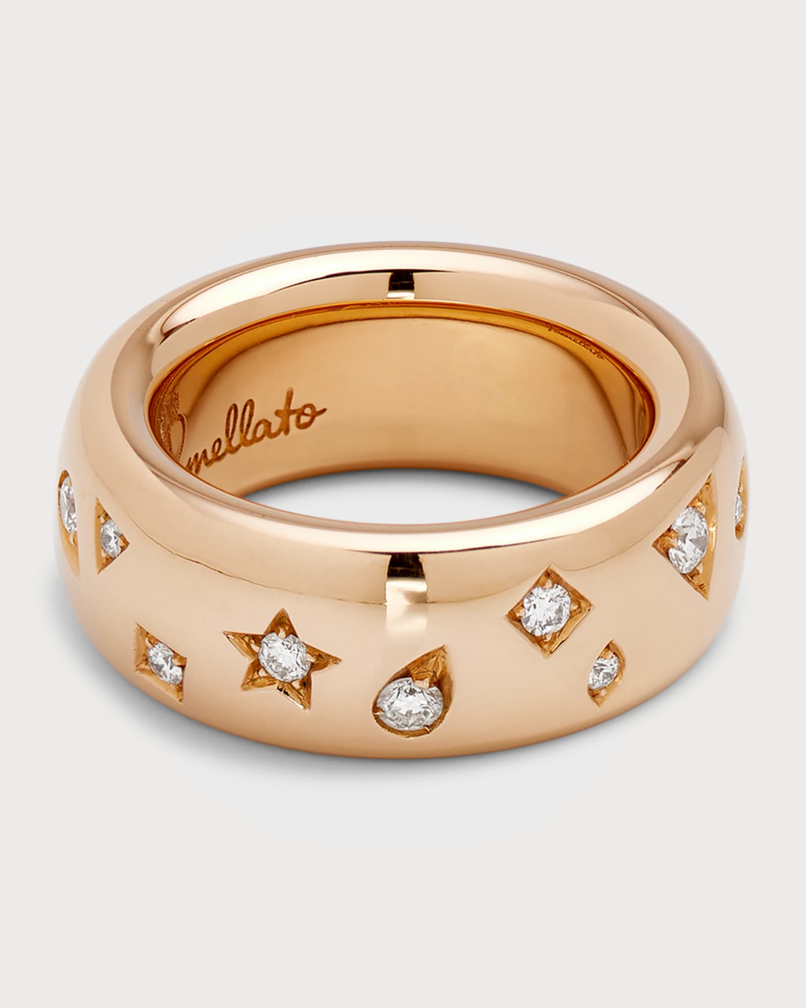 Pomellato Iconica 18K Rose Gold Diamond Ring | Neiman Marcus