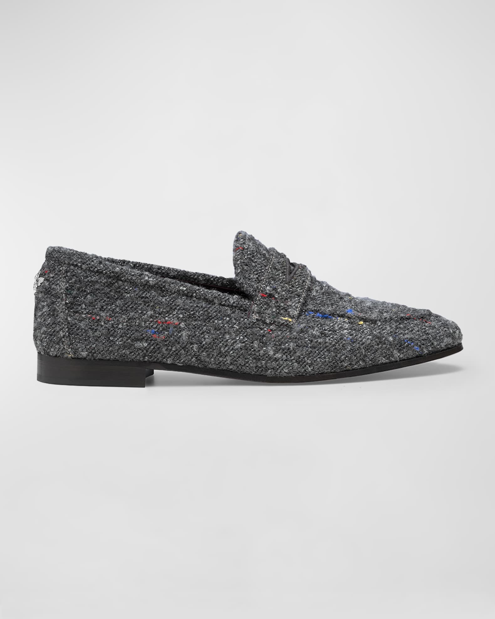 Bougeotte Flaneur Wooly Penny Loafers | Neiman Marcus