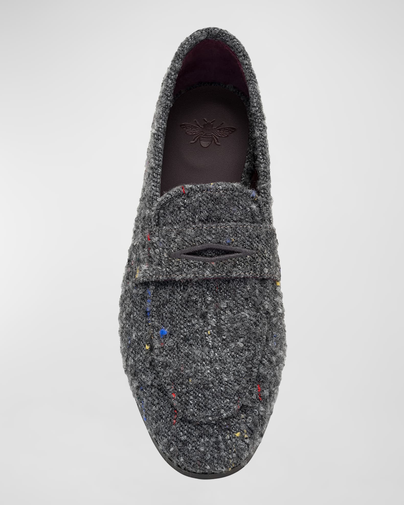 Bougeotte Flaneur Wooly Penny Loafers | Neiman Marcus