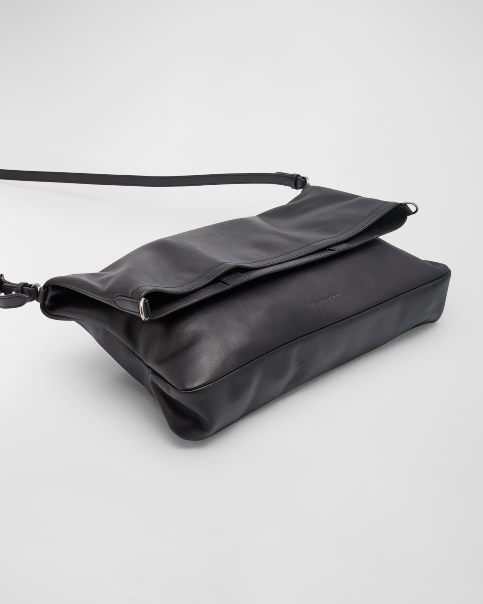 Dries Van Noten Men's Folded Leather Crossbody Bag | Neiman Marcus