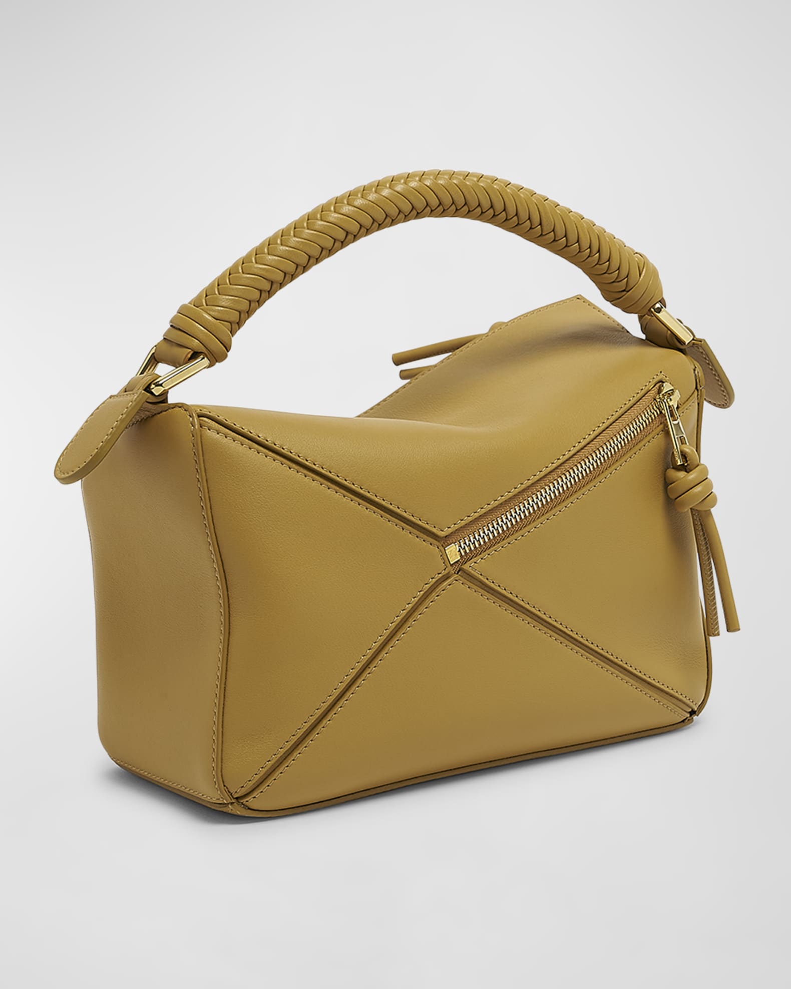Loewe Small Puzzle Leather Top-Handle Bag | Neiman Marcus
