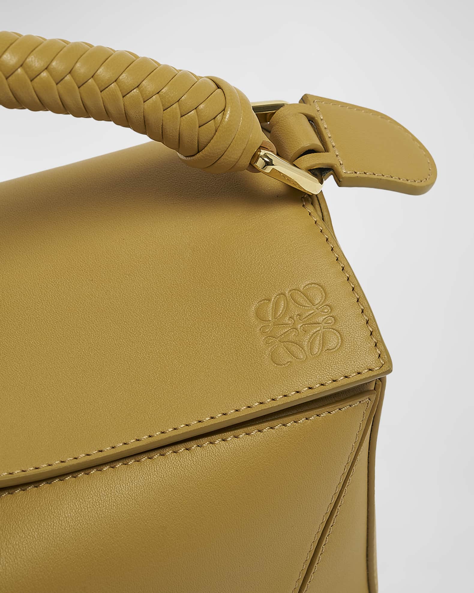 Loewe Small Puzzle Leather Top-Handle Bag | Neiman Marcus