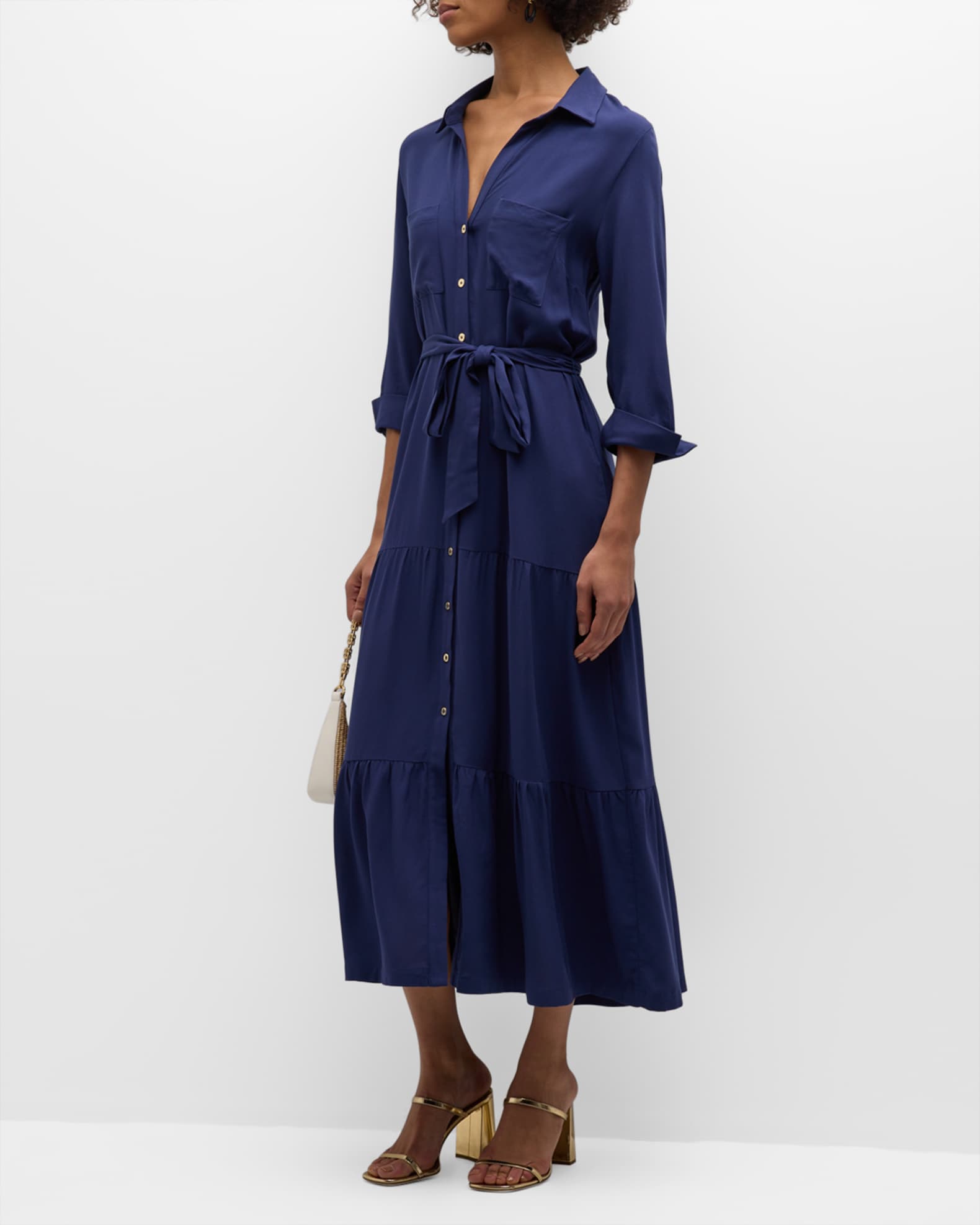 Heidi Klein Relaxed Midi Shirtdress | Neiman Marcus