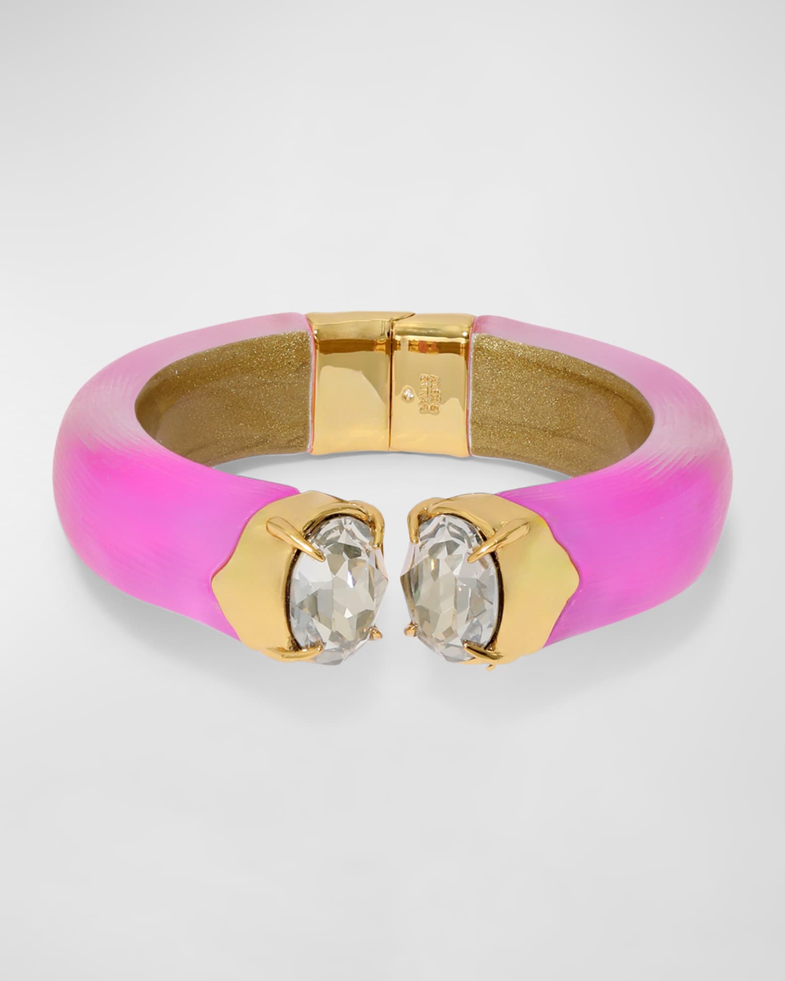 Alexis Bittar Bonbon Crystal Lucite Hinge Bracelet | Neiman Marcus