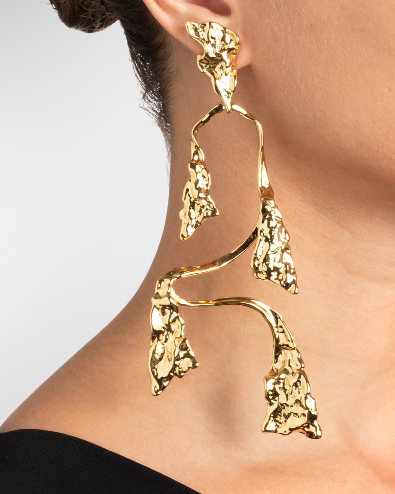 Alexis Bittar Mobile Gold Balance Clip Earrings | Neiman Marcus