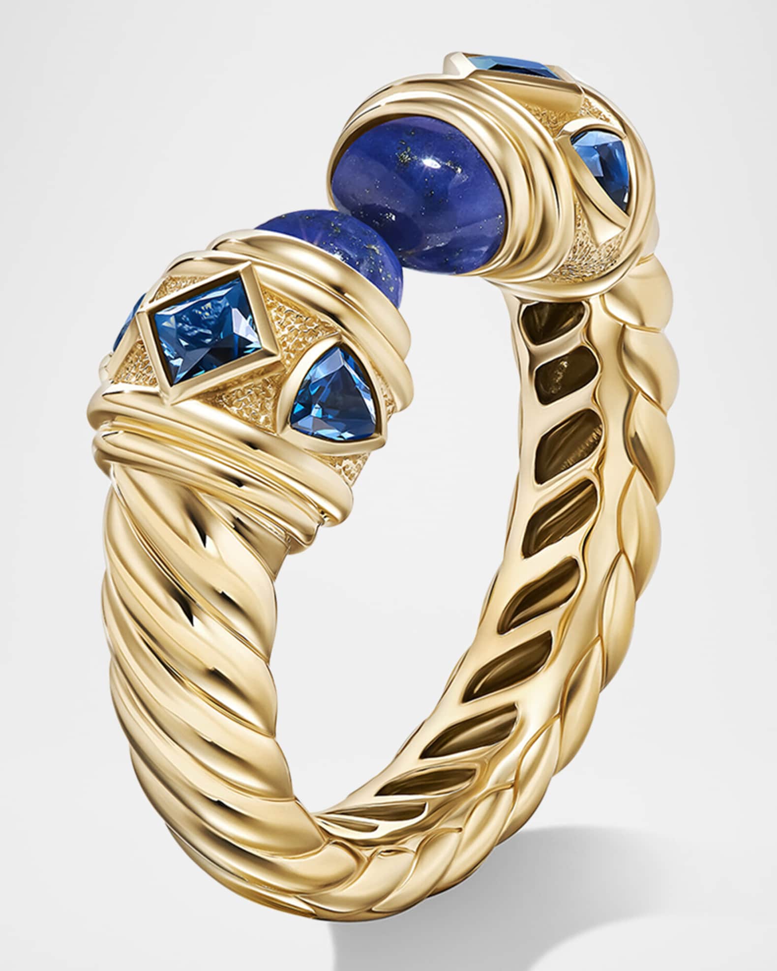 David Yurman Renaissance Ring with Gemstones in 18K Gold. 6.5mm ...