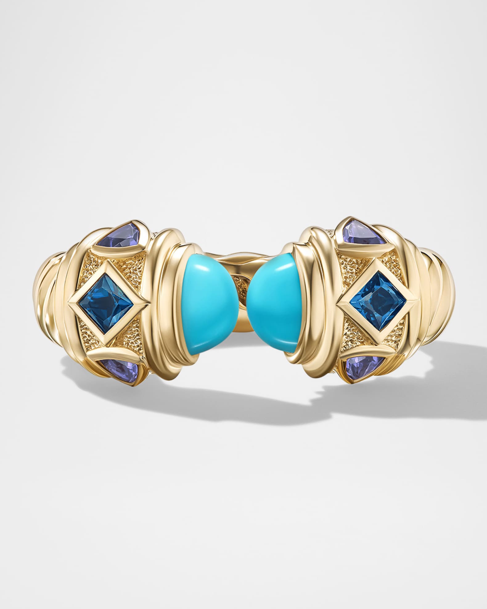 David Yurman Renaissance Ring with Gemstones in 18K Gold. 6.5mm ...