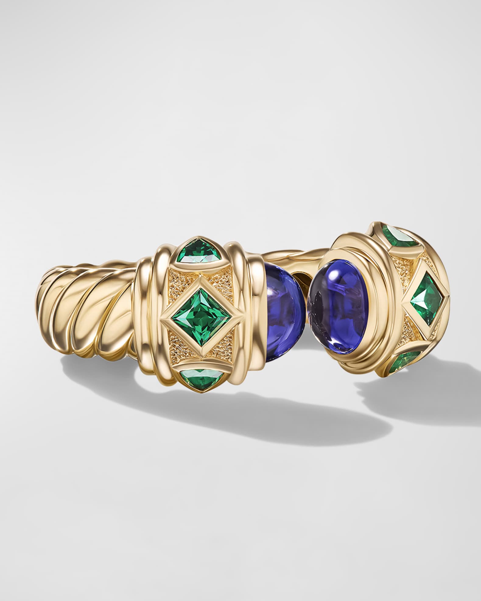 Renaissance Ring with Gemstones in 18K Gold. 6.5mm | Neiman Marcus