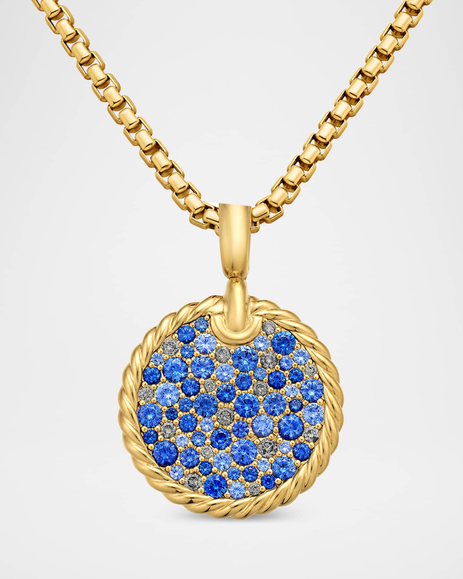 David Yurman DY Elements Pendant in 18K Gold, 30.5mm | Neiman Marcus