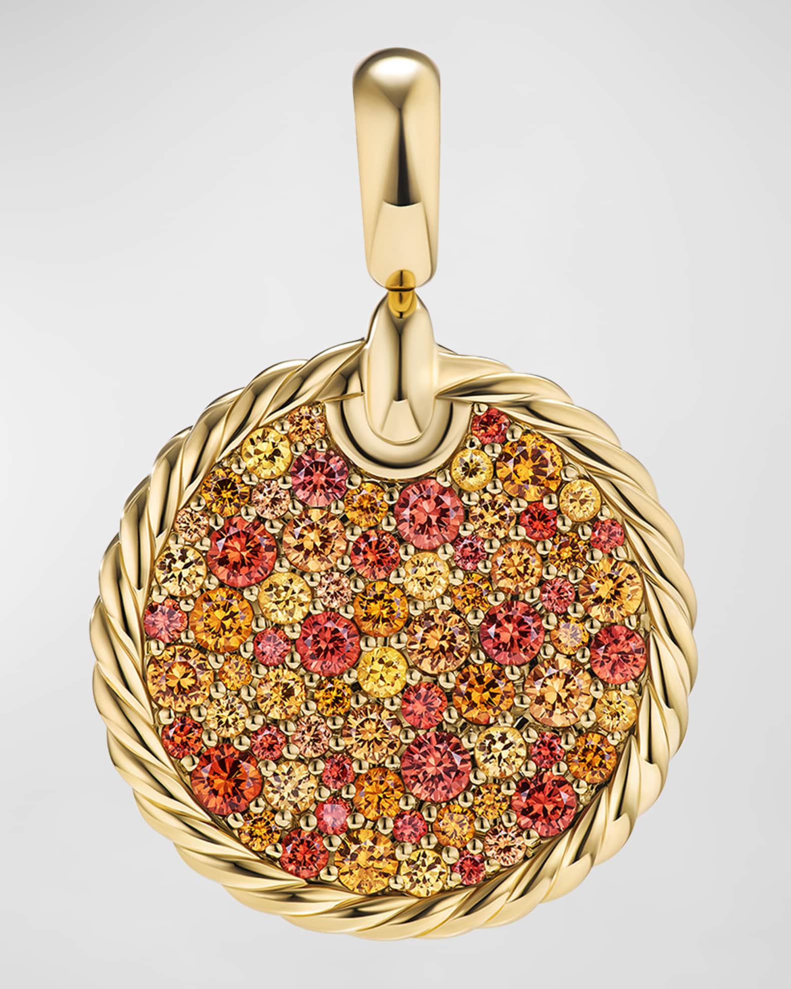 David Yurman DY Elements Pendant in 18K Gold, 30.5mm | Neiman Marcus