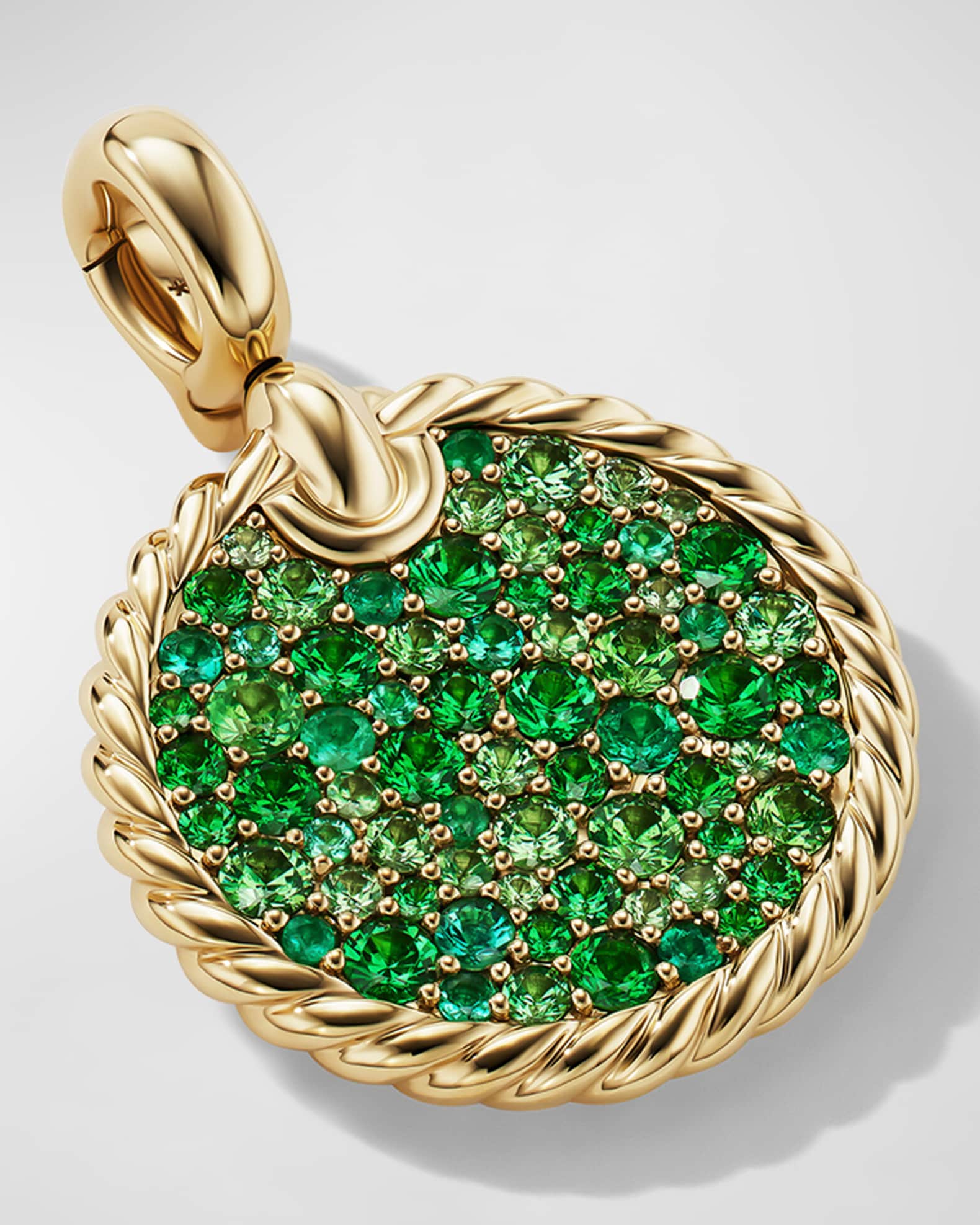 David Yurman DY Elements Pendant in 18K Gold, 30.5mm | Neiman Marcus