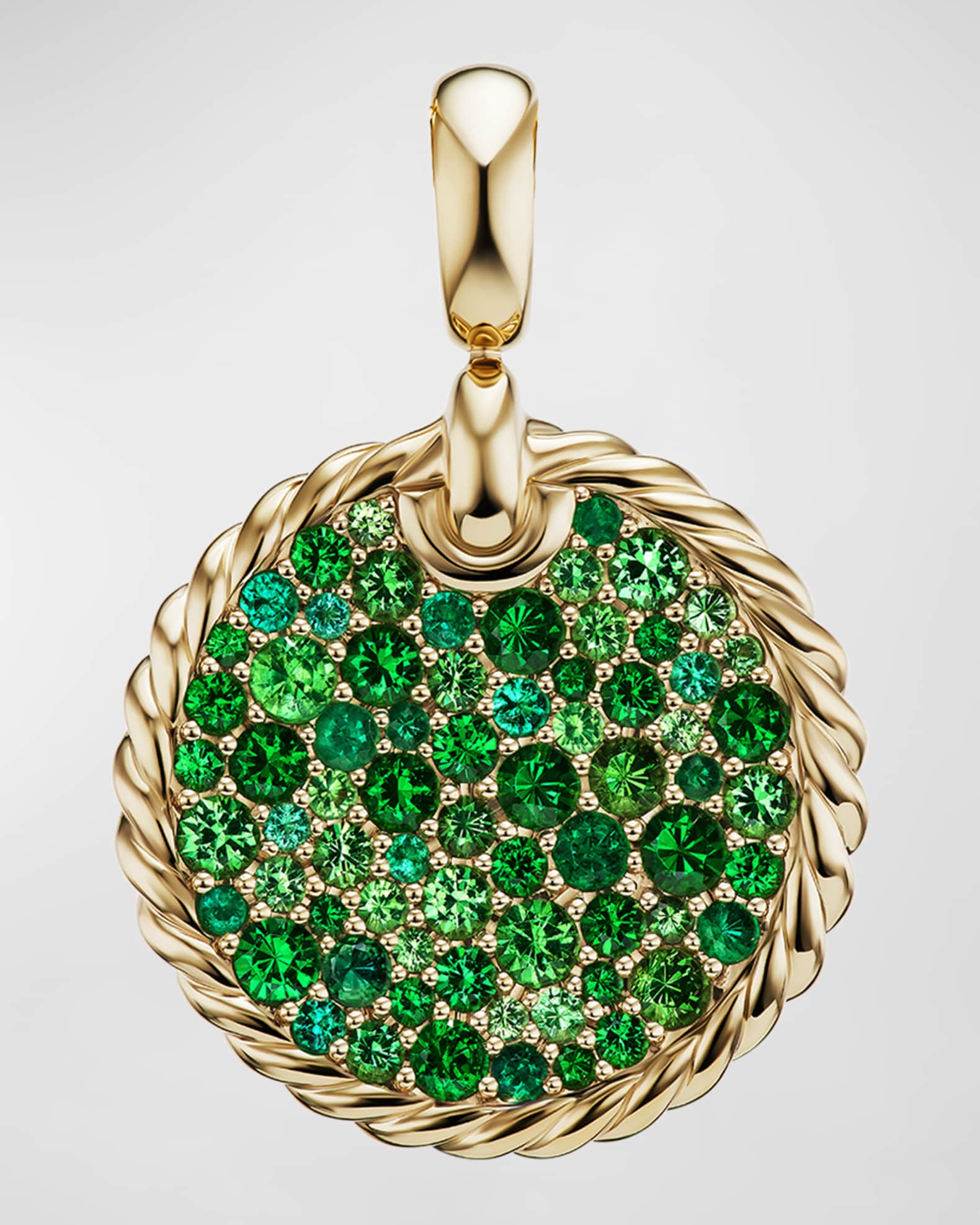 David Yurman DY Elements Pendant in 18K Gold, 30.5mm | Neiman Marcus