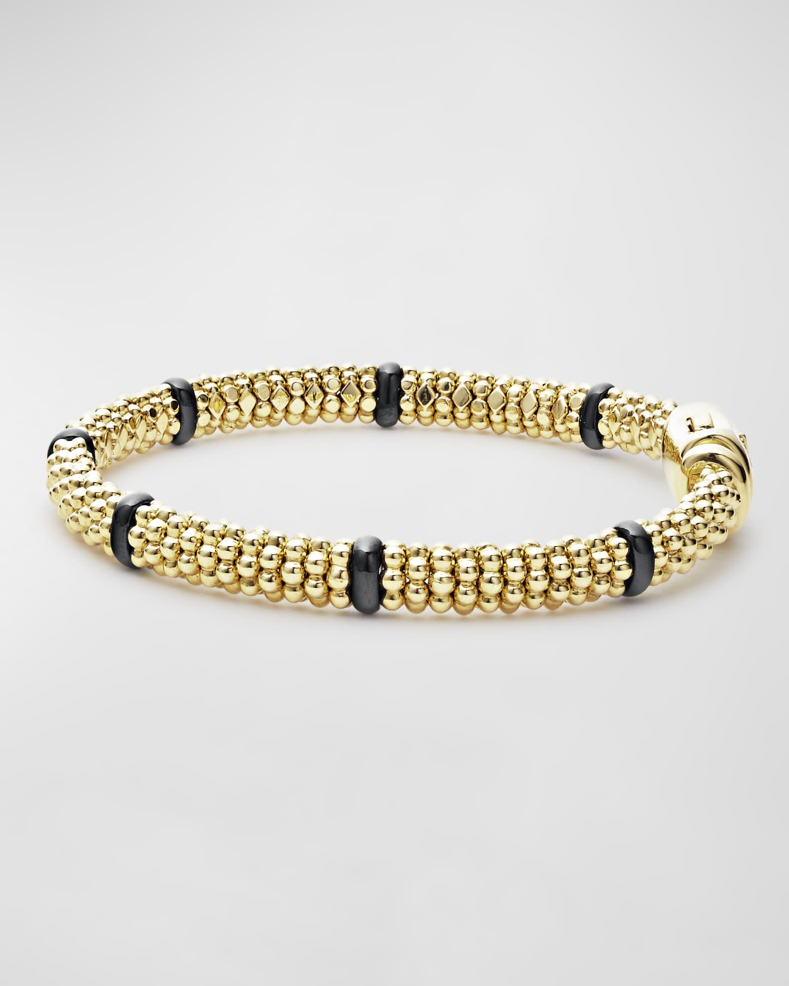 LAGOS 18K Gold Caviar Station Bracelet | Neiman Marcus