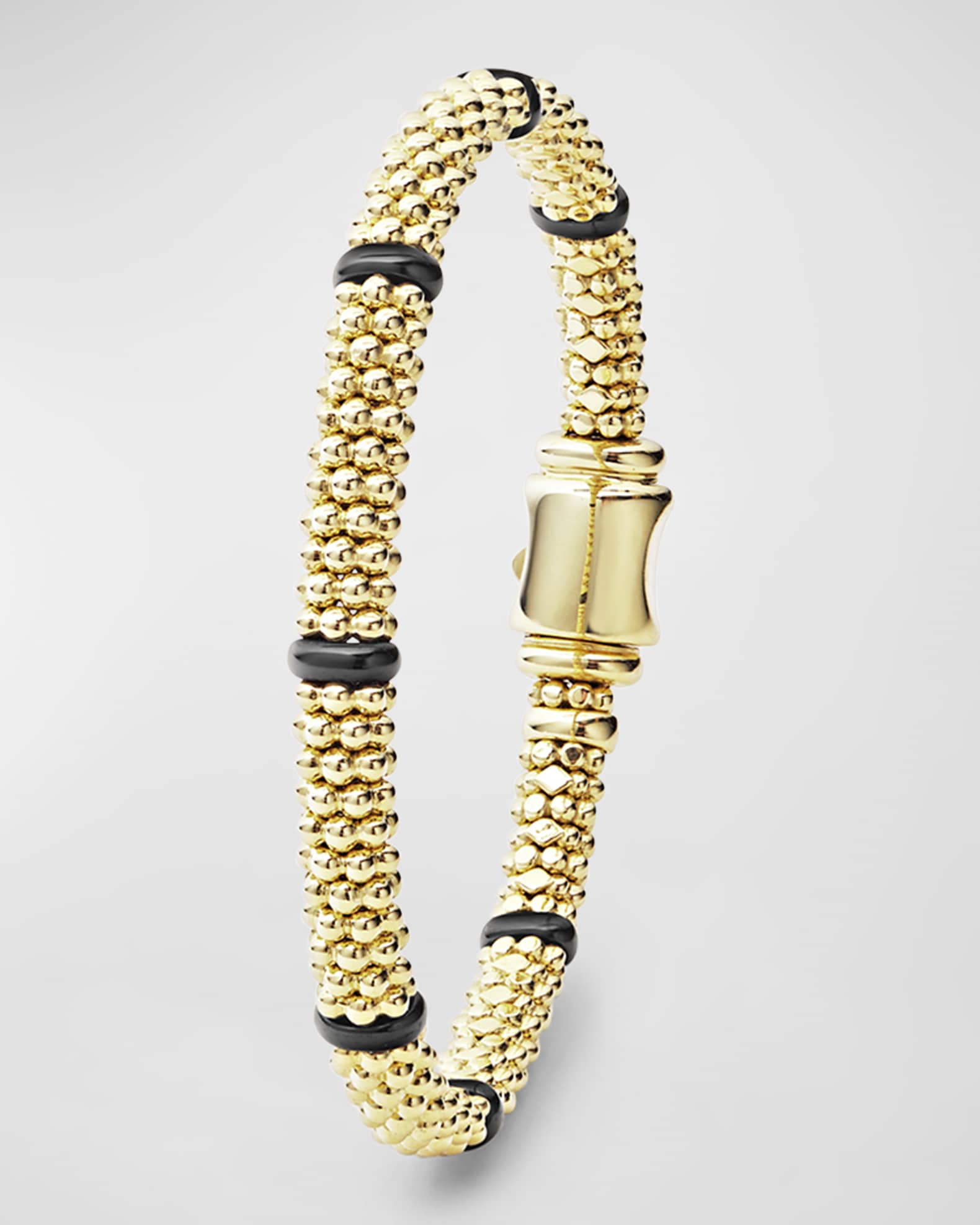 LAGOS 18K Gold Caviar Station Bracelet | Neiman Marcus