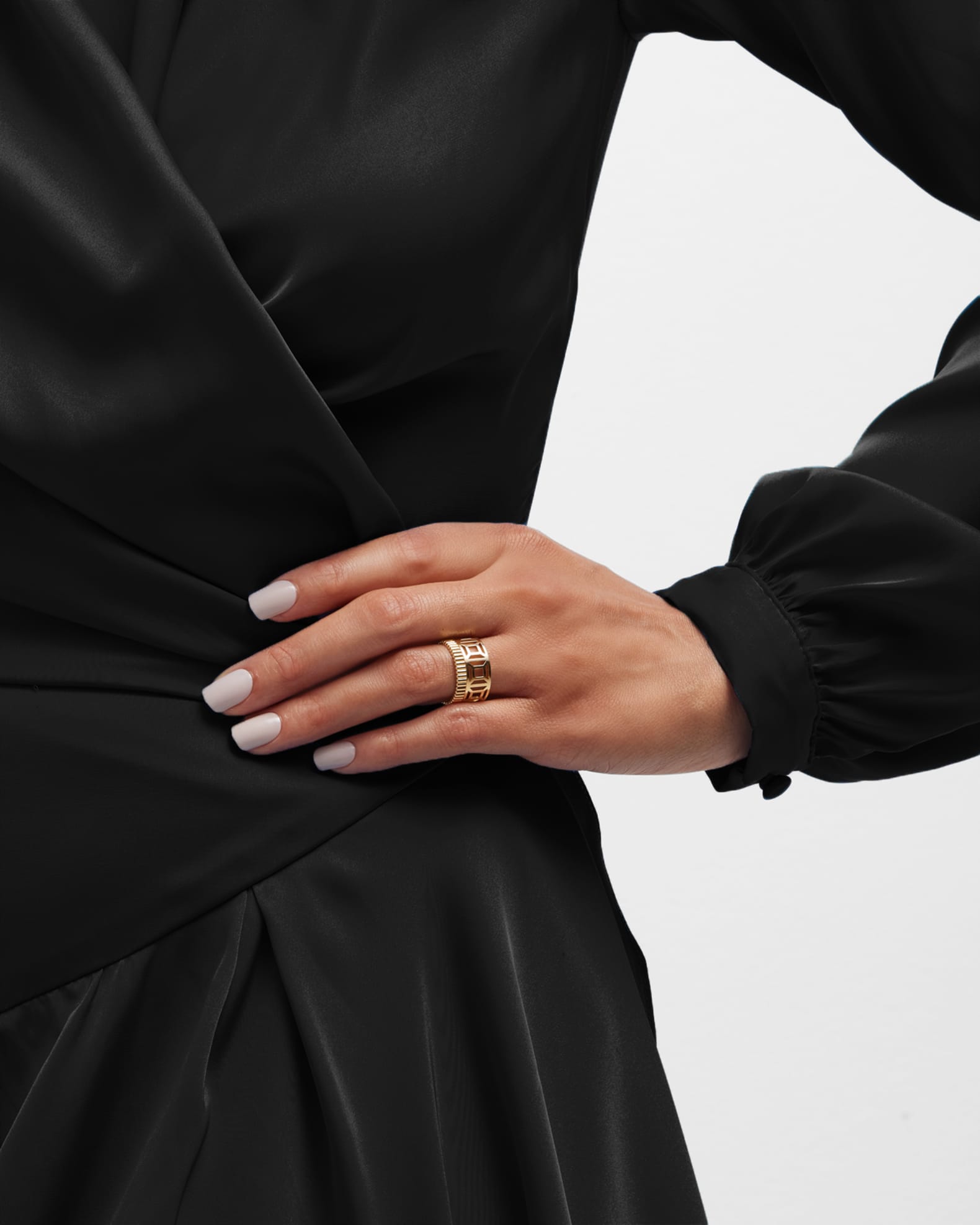 Boucheron Quatre 18K Yellow Gold Radiant Edition Openwork Ring | Neiman ...