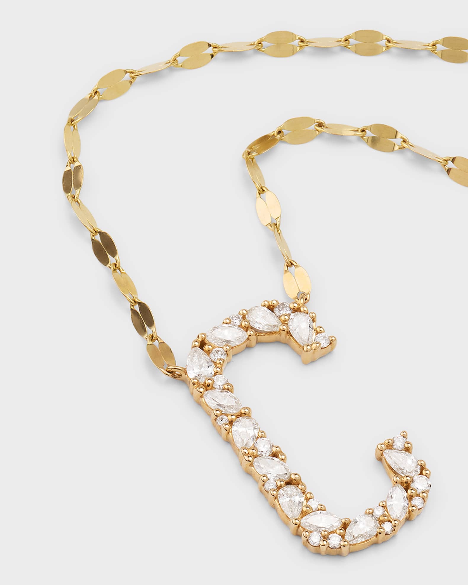 LANA Initial Block Letter A Diamond Necklace | Neiman Marcus