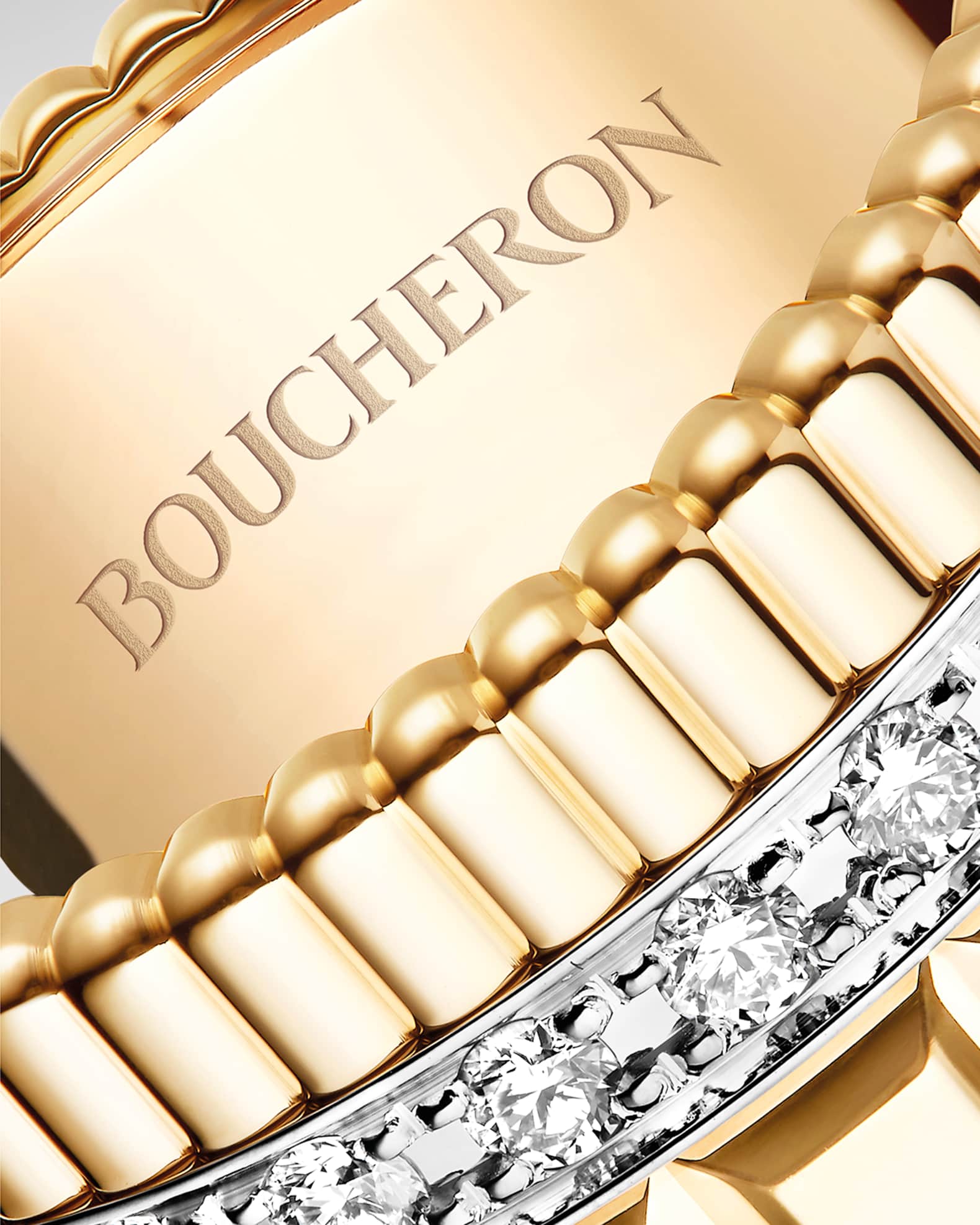 Boucheron Quatre Radiant Edition 18k Yellow Gold Ring with Diamonds, EU ...