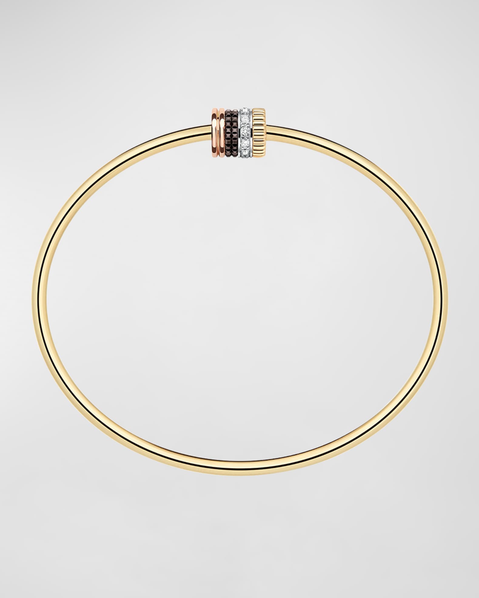 Boucheron Quatre 18K Gold Diamond Bangle Bracelet | Neiman Marcus