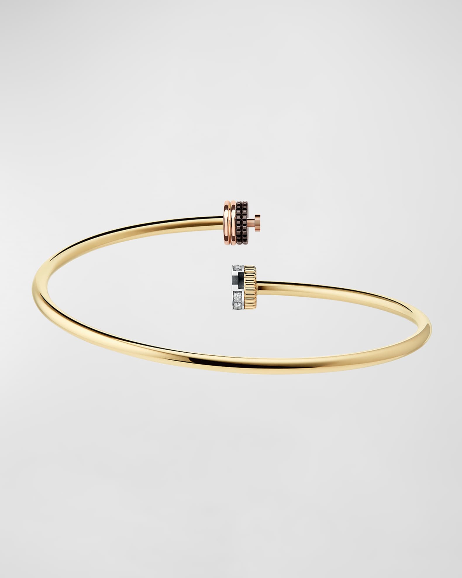 Boucheron Quatre 18K Gold Diamond Bangle Bracelet | Neiman Marcus