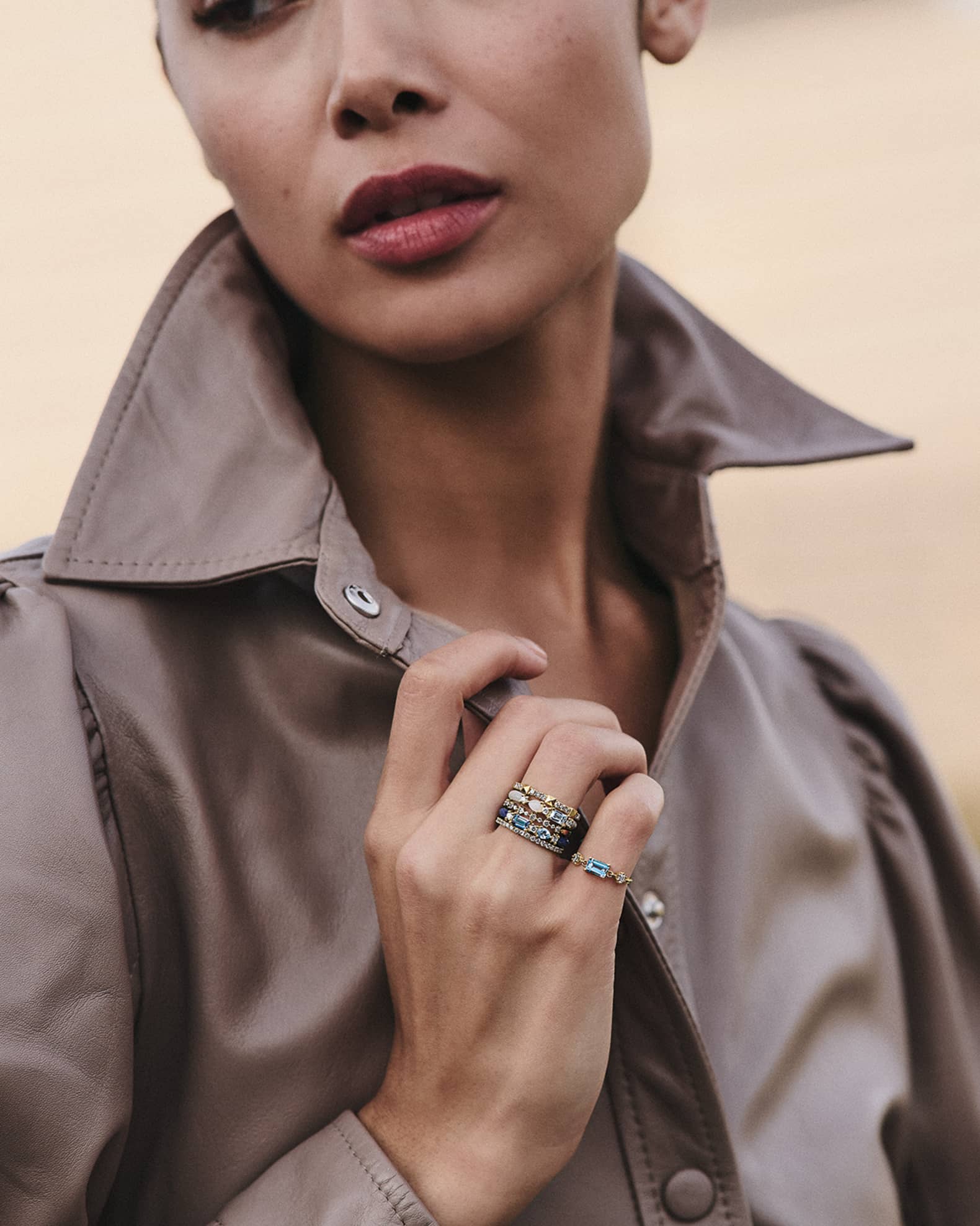 Stevie Wren Gemstone Enamel Ring | Neiman Marcus