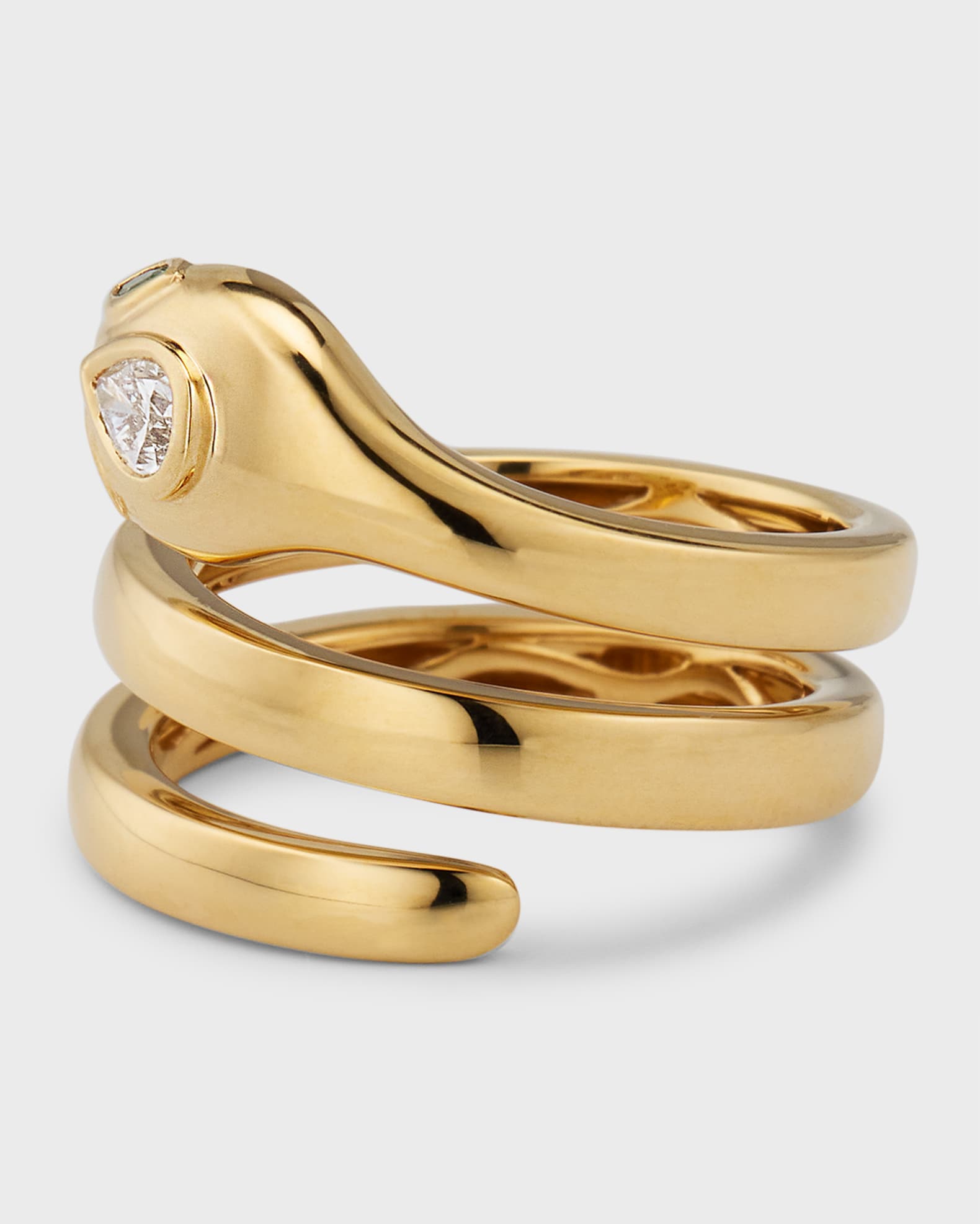Anita Ko 18K Snake Coil Pinky Ring | Neiman Marcus