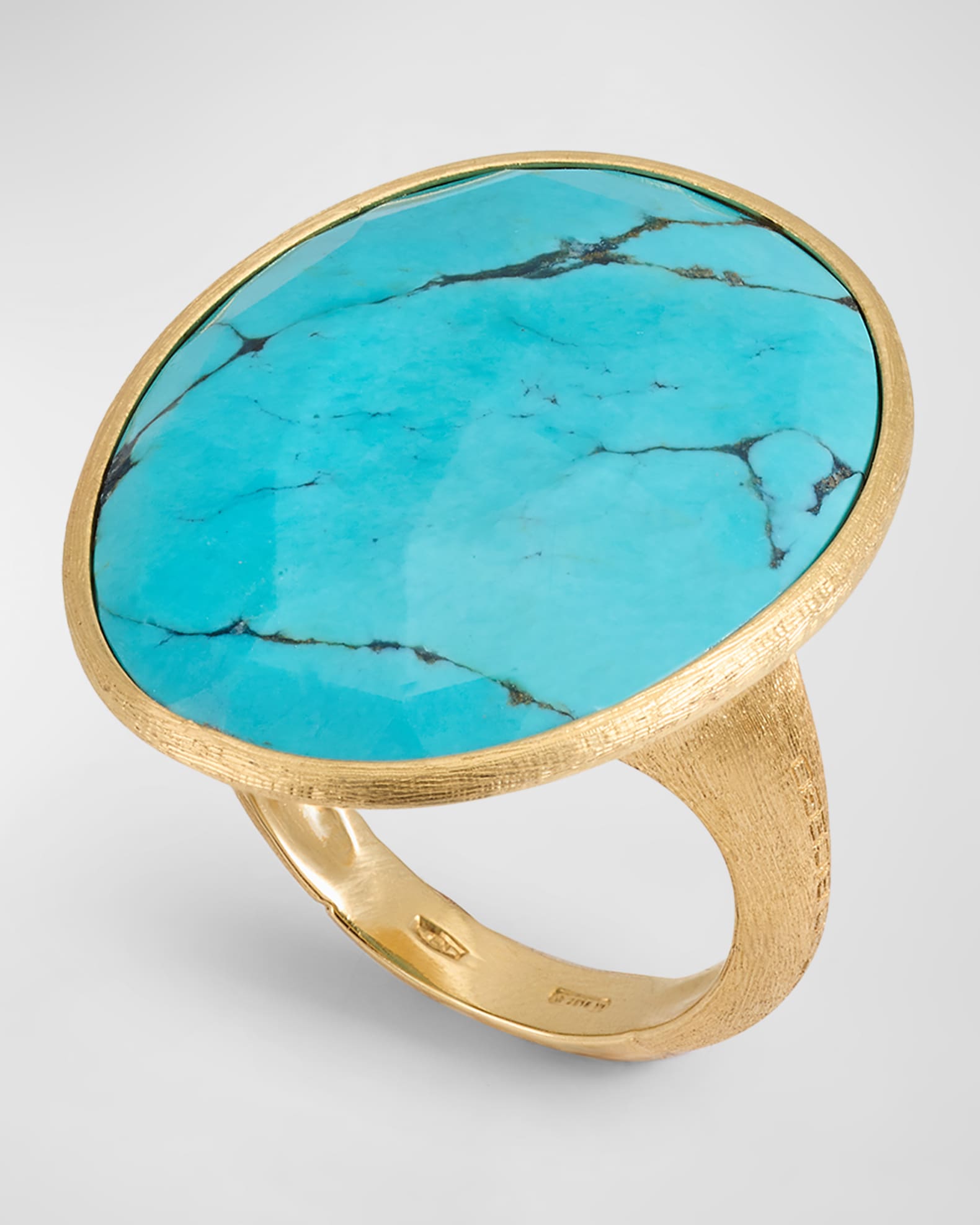 Marco Bicego 18K Yellow Gold Statement Ring with Turquoise, Size 7 ...