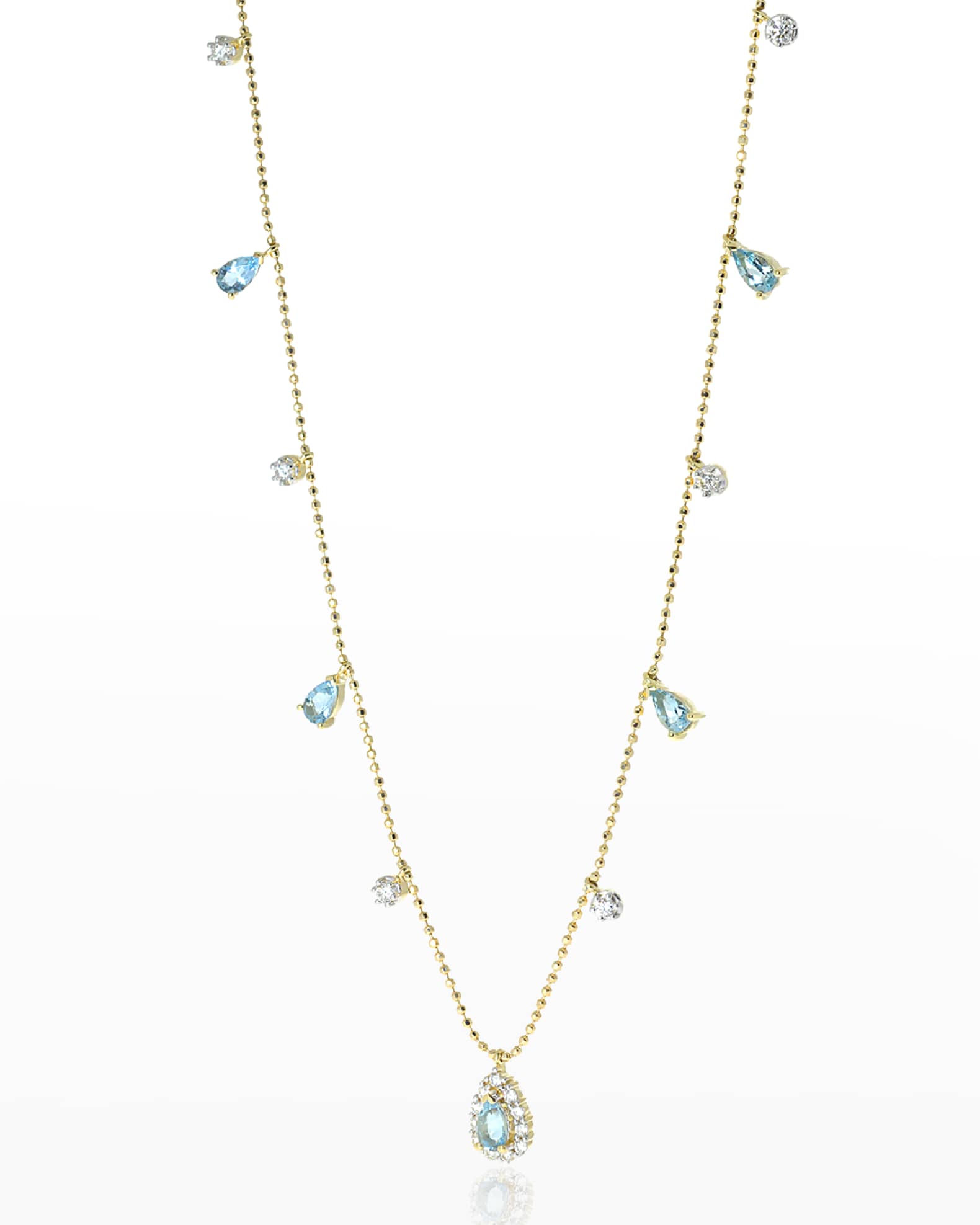 18K Yellow Gold Teardrop Necklace | Neiman Marcus