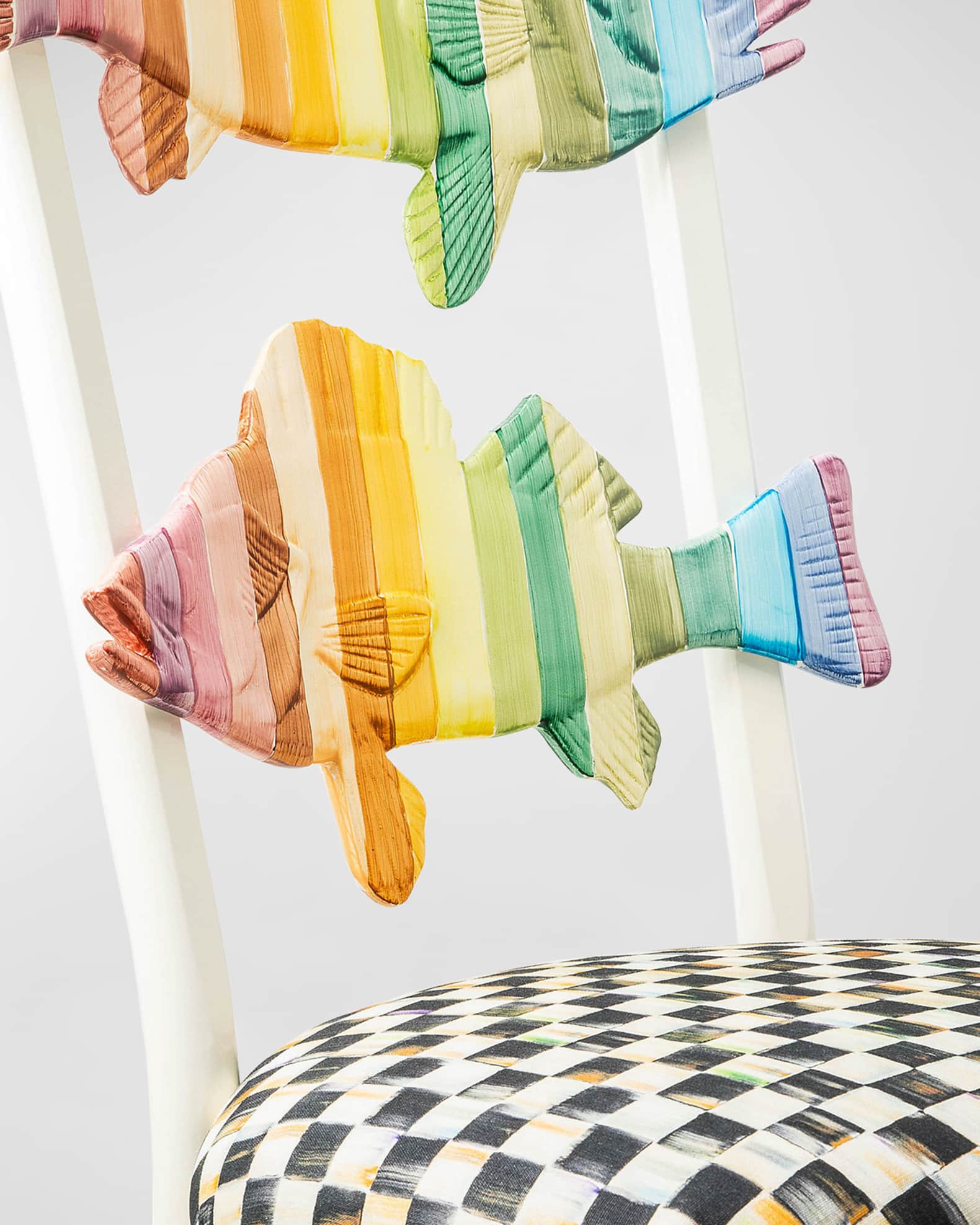MacKenzie-Childs Rainbow Fish Chair | Neiman Marcus