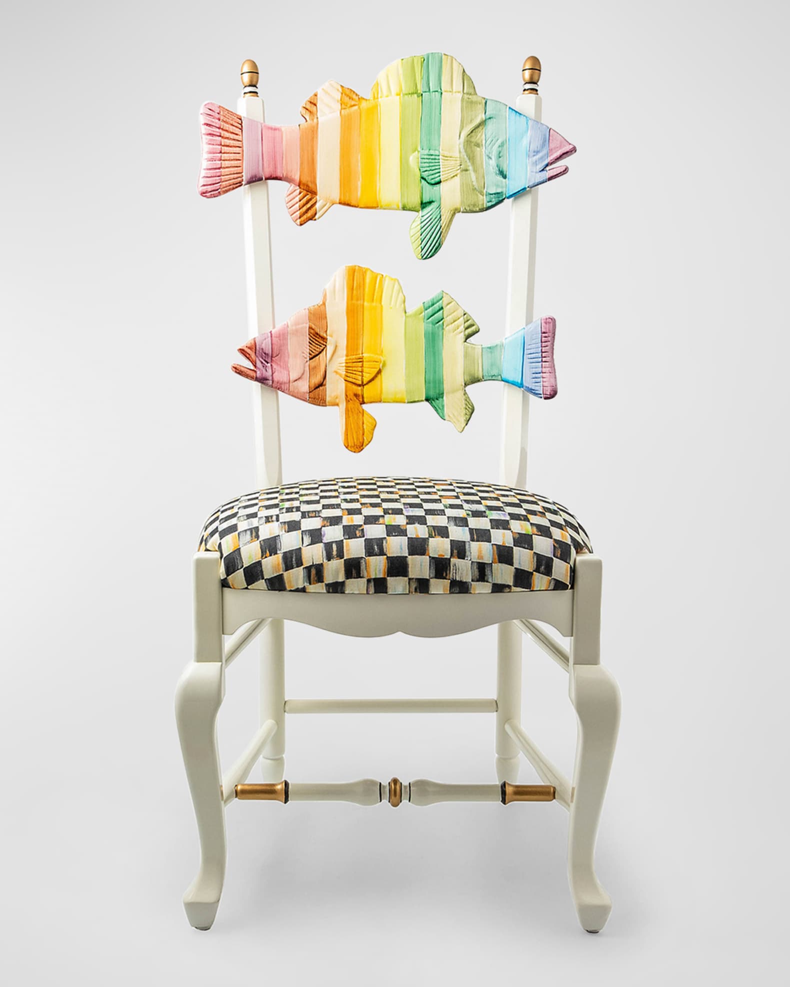 MacKenzie-Childs Rainbow Fish Chair | Neiman Marcus