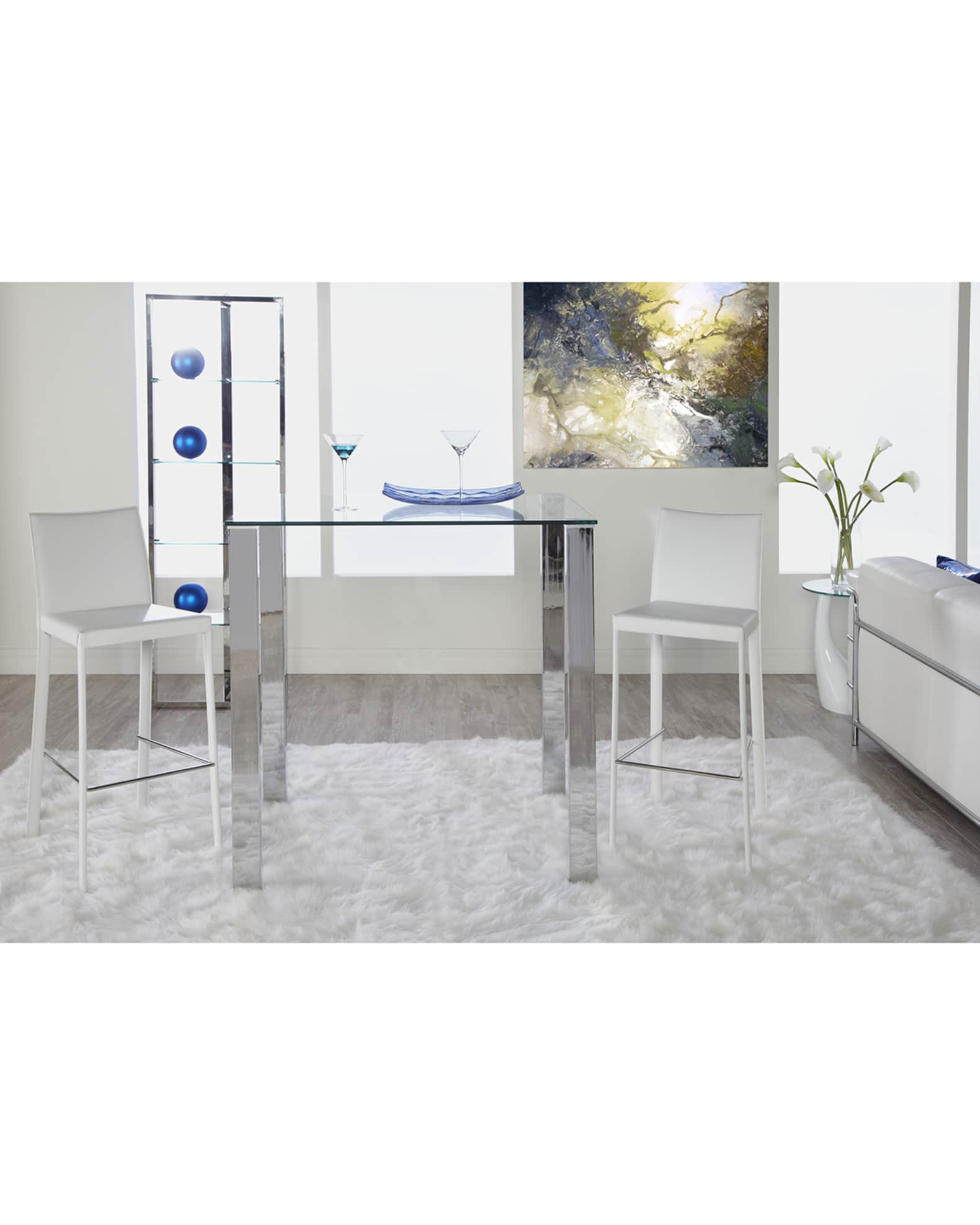 Euro Style Hasina Bar Stools, Set of 2 | Neiman Marcus