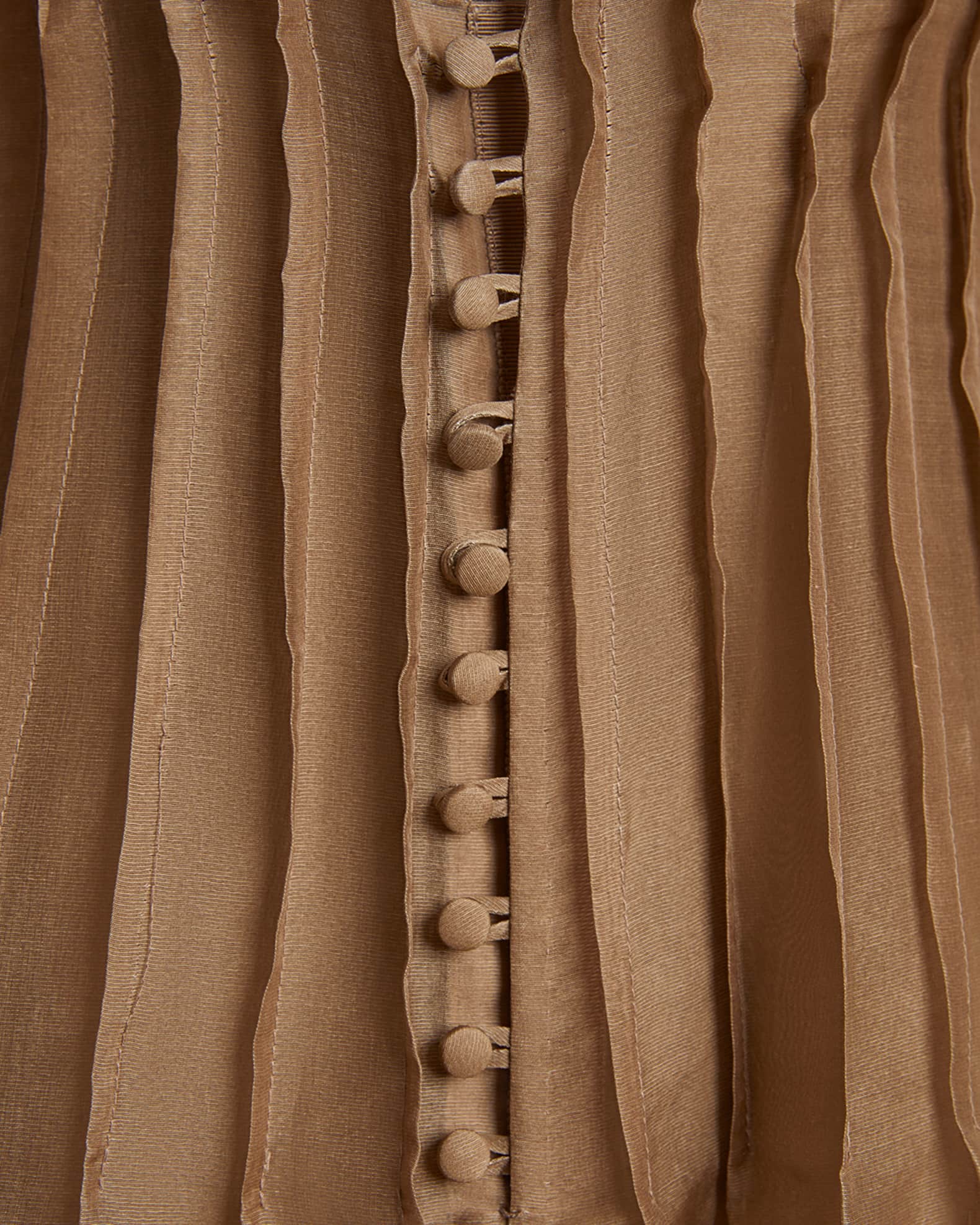 Khaite Wes Pleated Silk Maxi Dress | Neiman Marcus