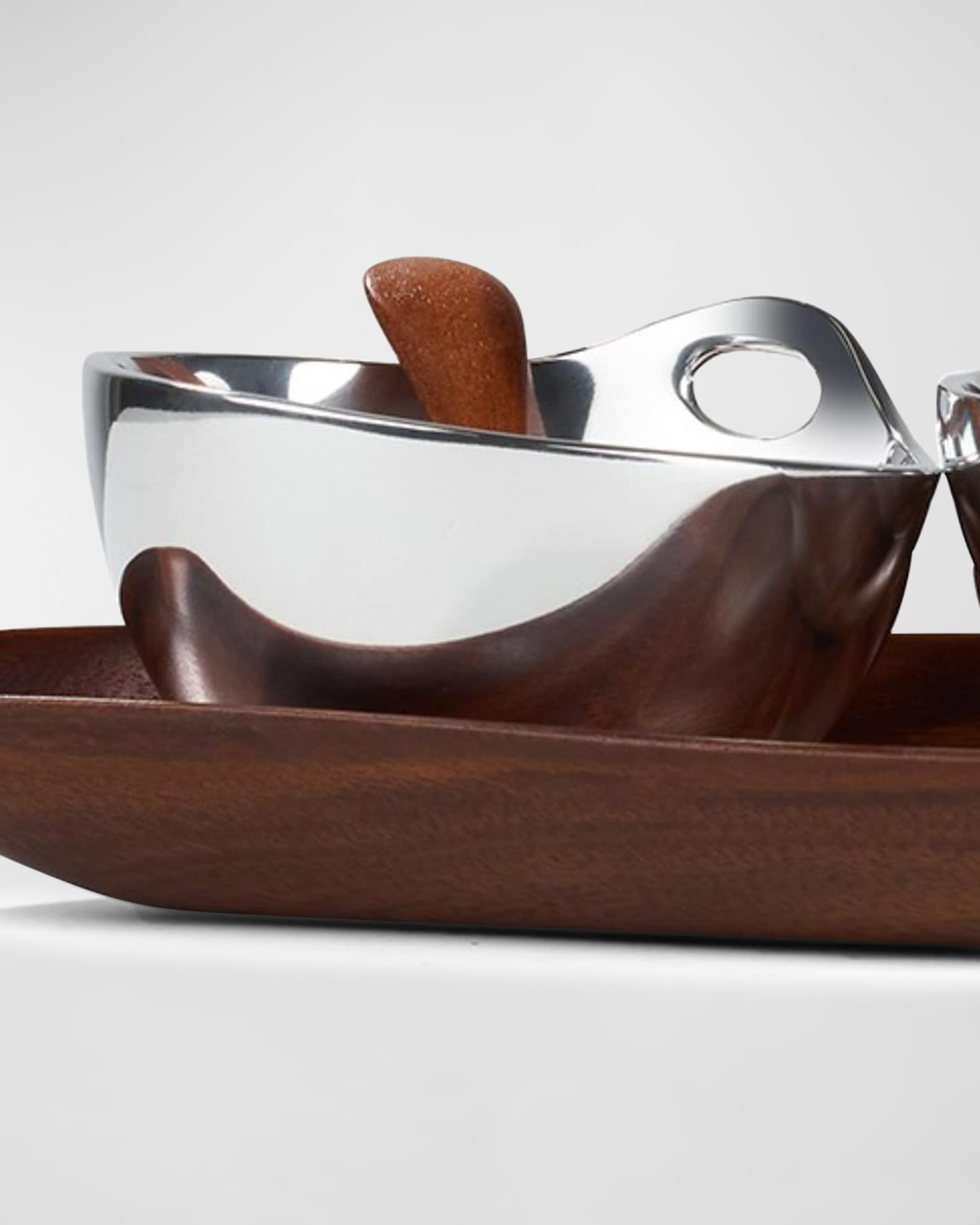 Nambe Portables Triple Condiment Server | Neiman Marcus