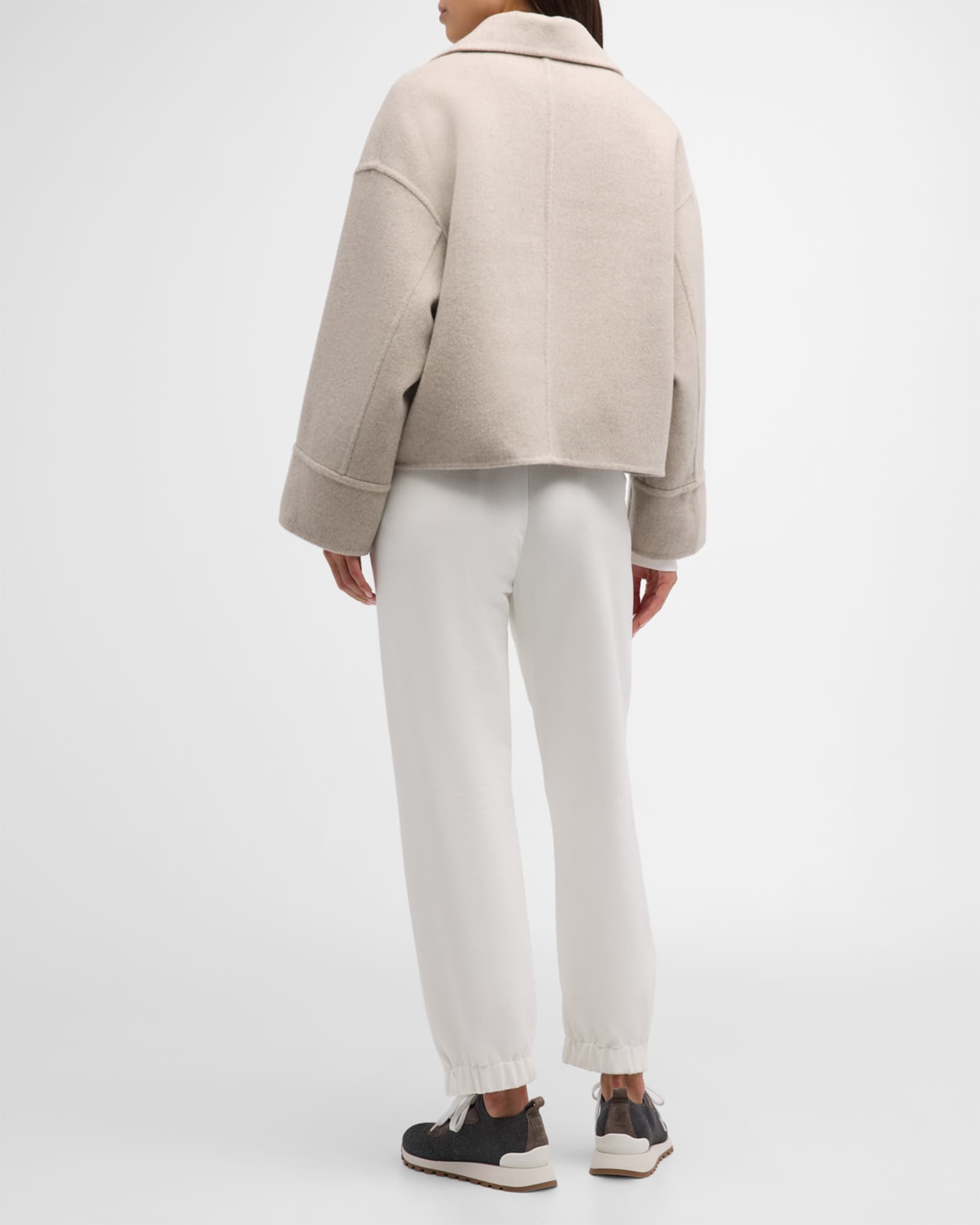 Brunello Cucinelli Monili Crewneck Cotton Felpa Sweatshirt | Neiman Marcus