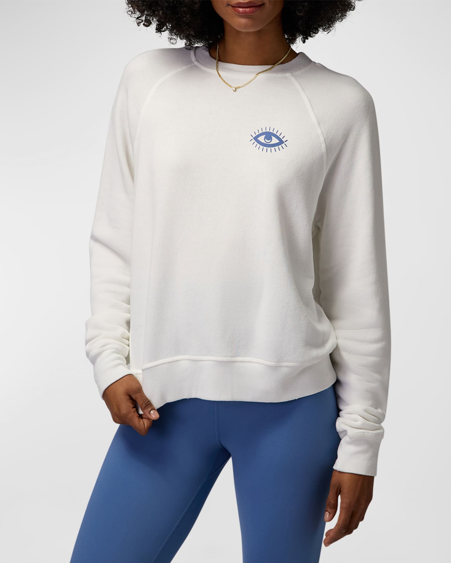 Spiritual Gangster Seeing Eye Forever Crewneck Sweatshirt | Neiman Marcus