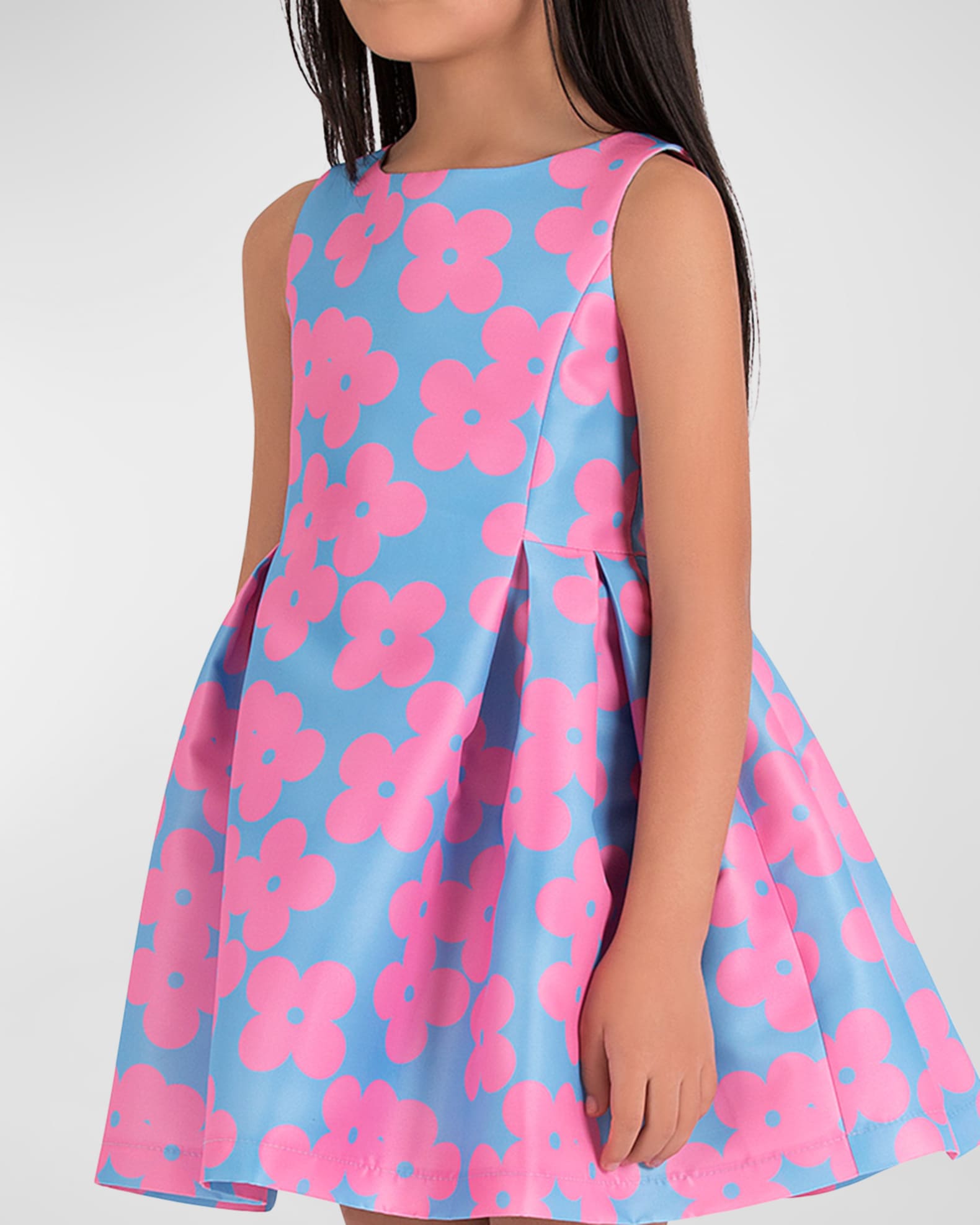 Mama Luma Girl's Ume Ayame Print Dress, Size 3T-10 | Neiman Marcus