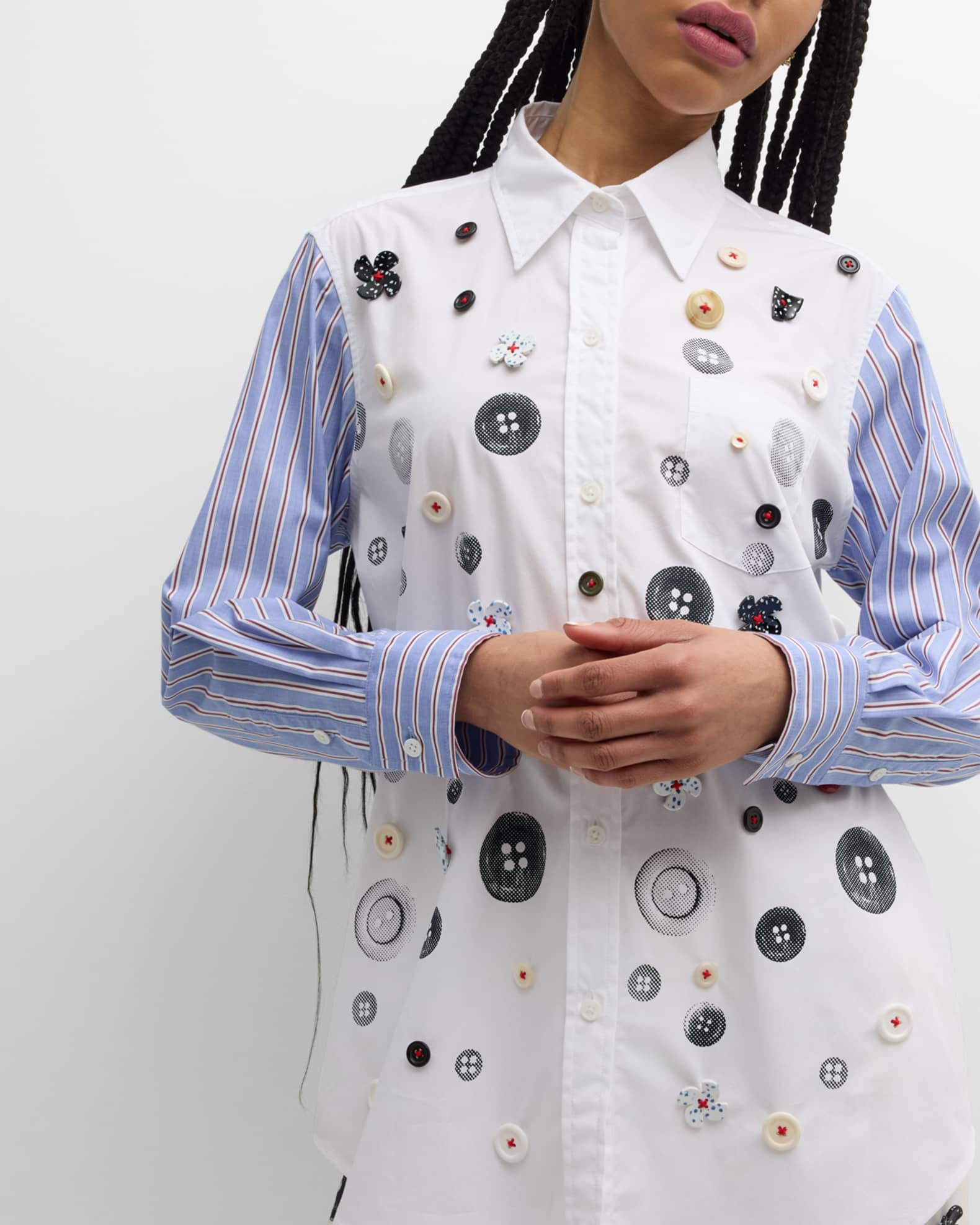 Libertine Existential Buttons Classic Shirt | Neiman Marcus