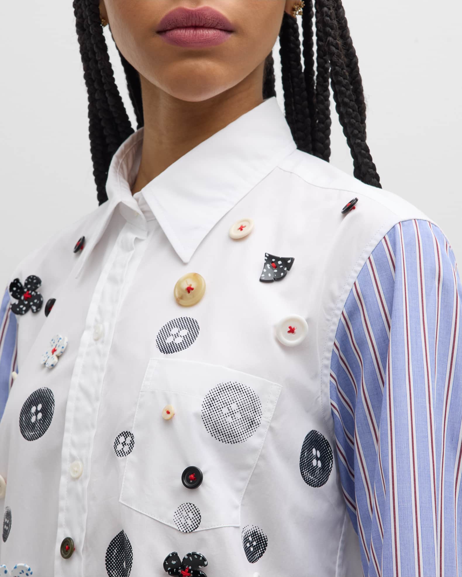 Libertine Existential Buttons Classic Shirt | Neiman Marcus
