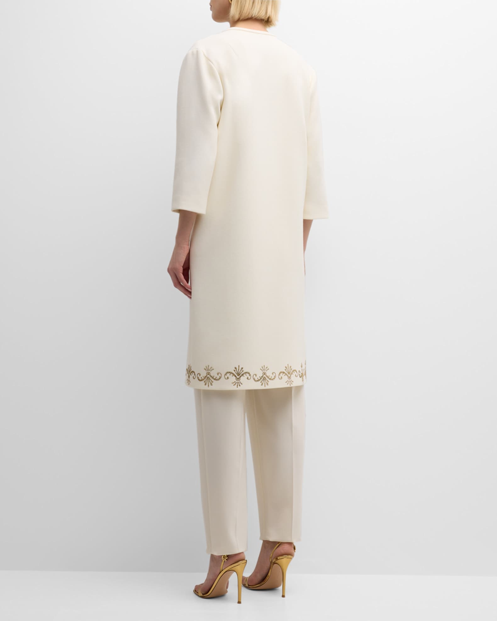 Libertine Eisenhower Embellished Open Duster Coat | Neiman Marcus